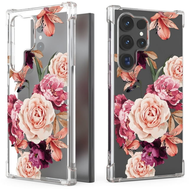 CoverON Phone Design For Samsung Galaxy S24 Ultra Case, Clear Flexible ...