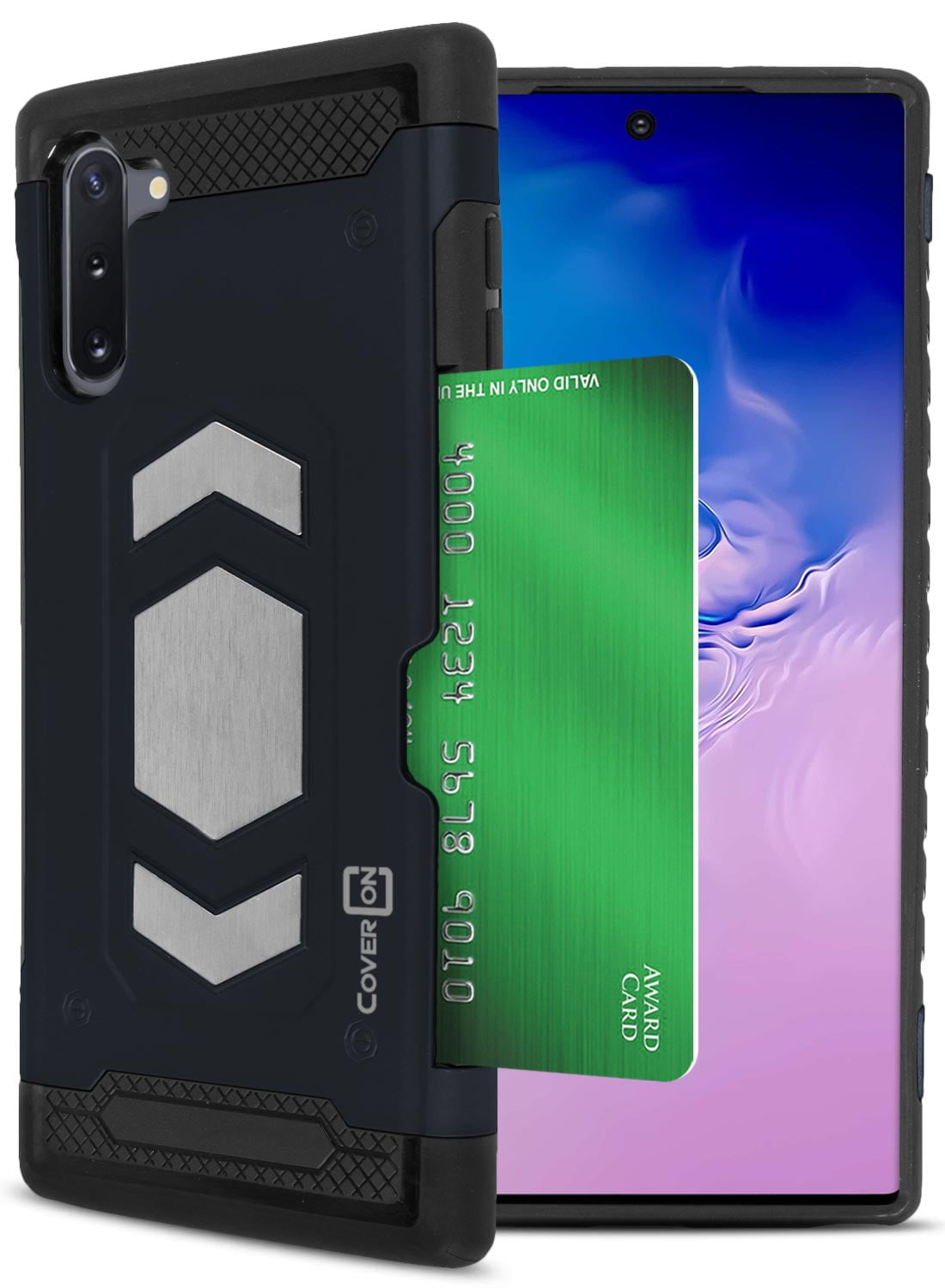 CoverON Samsung Galaxy Note 10 Phone Case with Card Holder Slot and ...