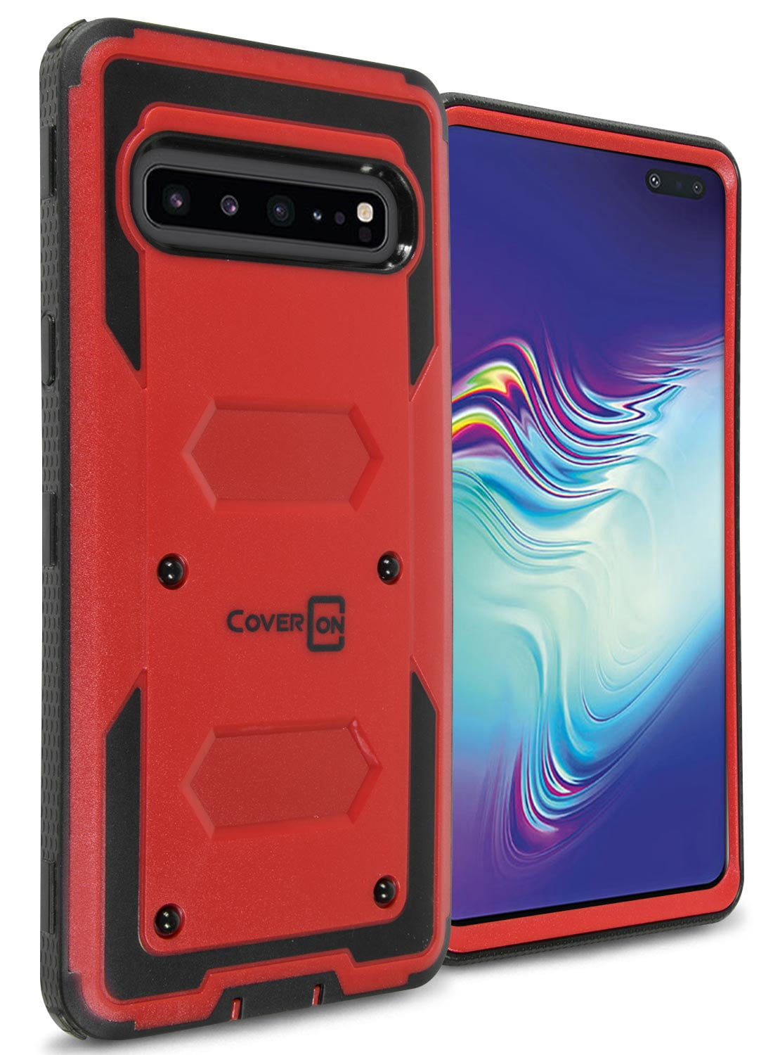 CoverON Samsung Galaxy S10 5G Case, Tank Series Hard Protective Armor ...
