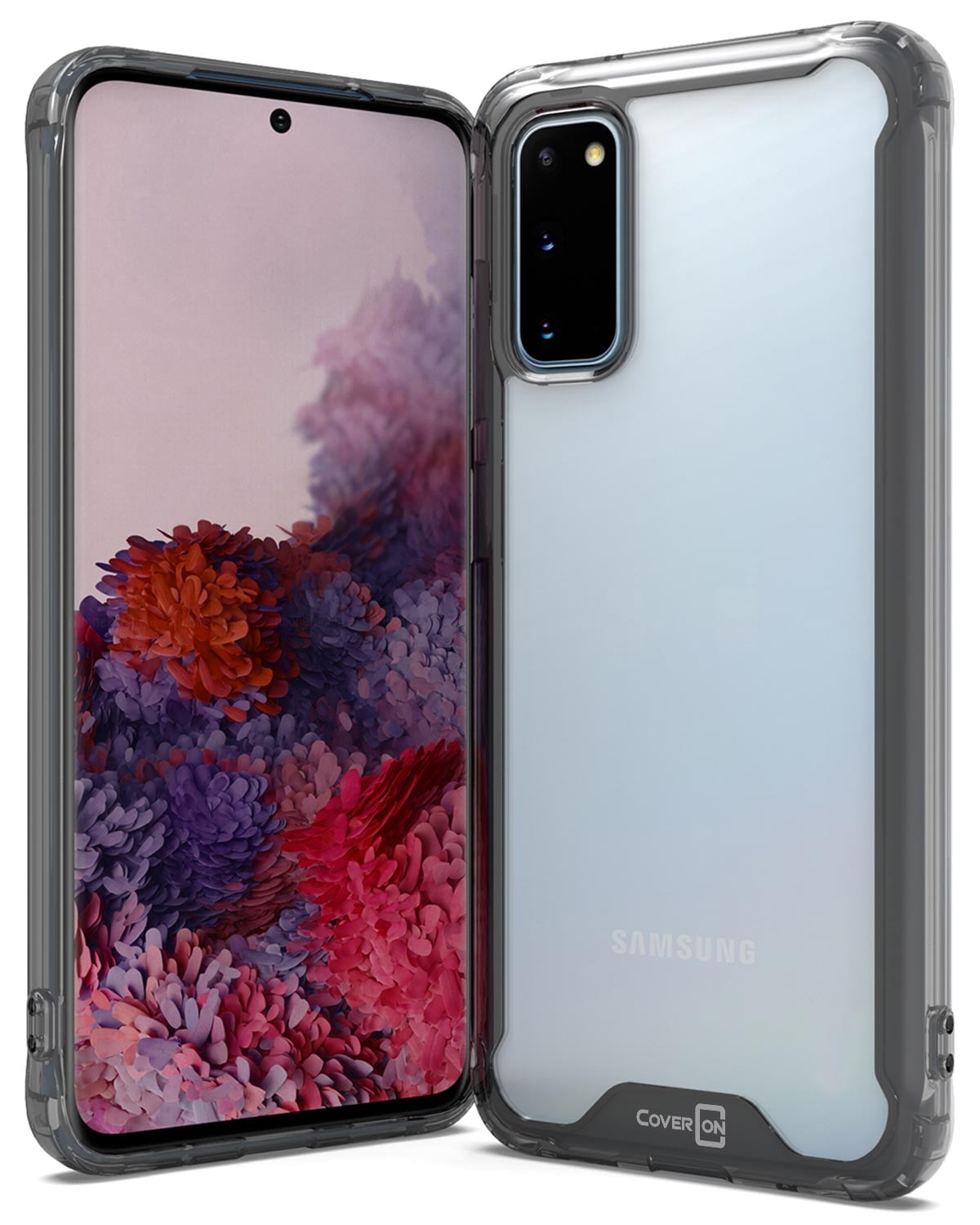 CoverON Samsung Galaxy S20 Case Clear Slim Fit Hard Protective Phone ...