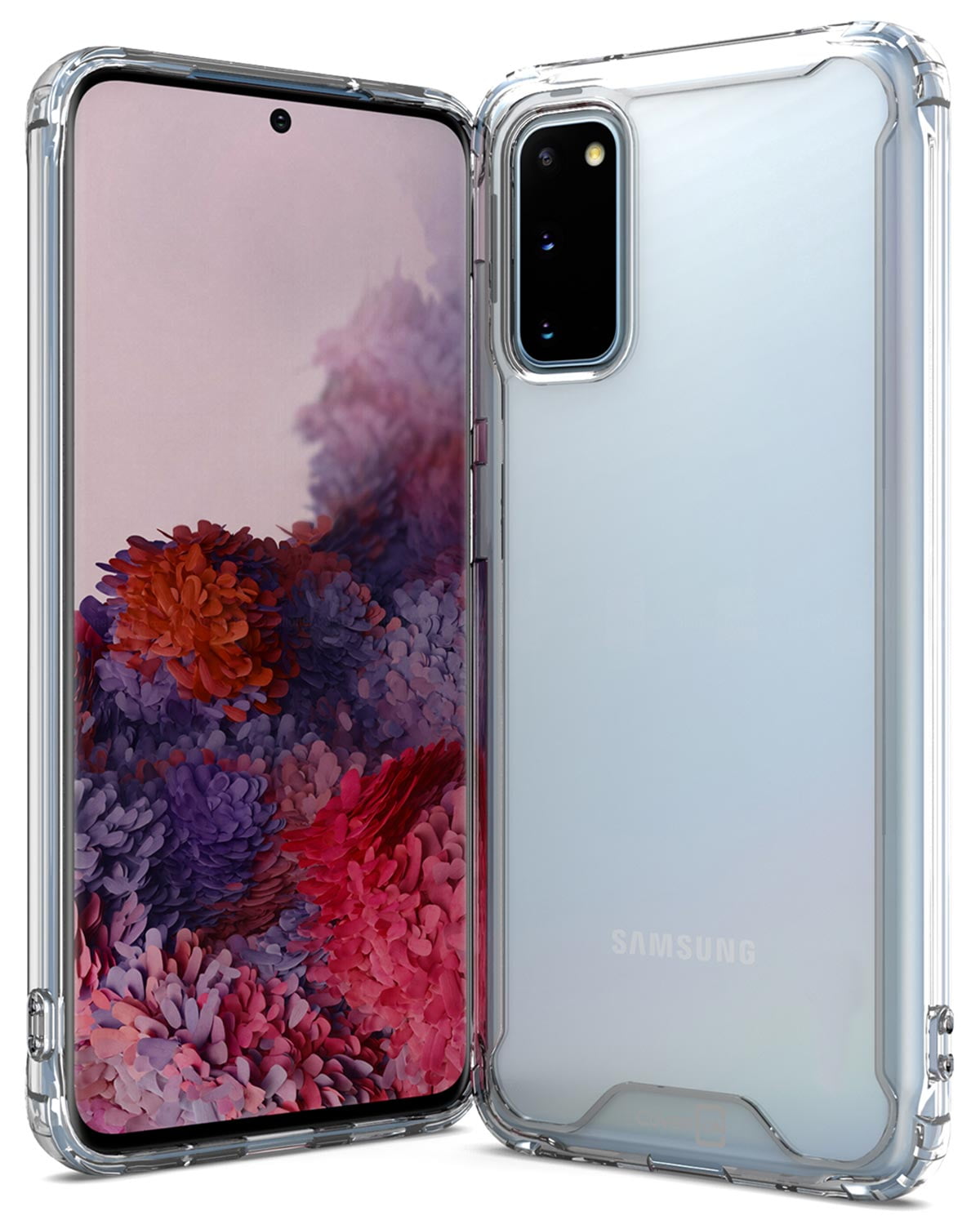 CoverON Samsung Galaxy S20 Case Clear Slim Fit Hard Protective Phone ...