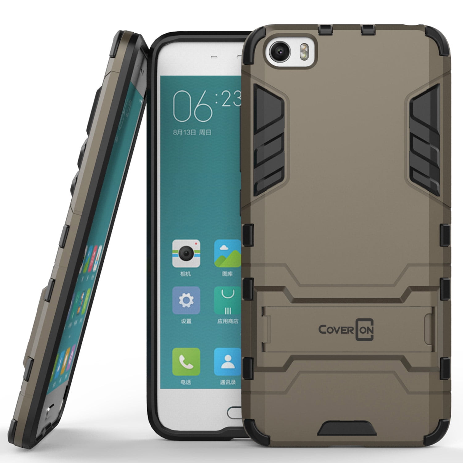 CoverON Xiaomi Mi 5 Case, Shadow Armor Series Hybrid Kickstand Phone ...