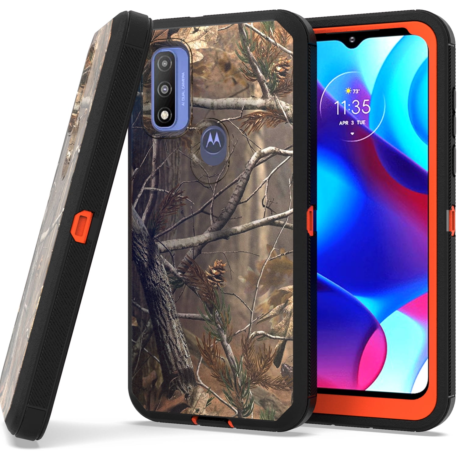 CoverON Military Grade Phone Case for Motorola Moto G Pure - 3-Layer ...