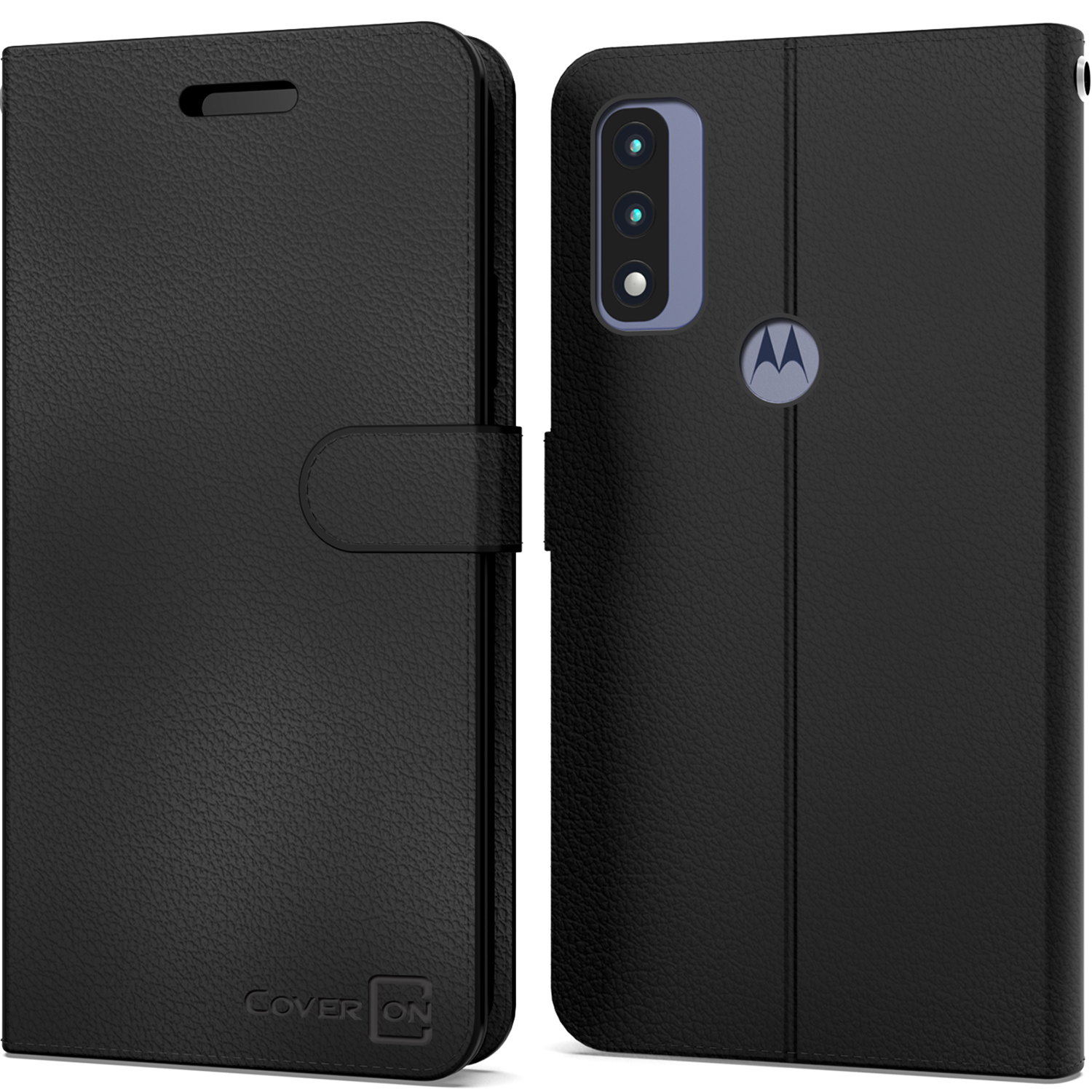 CoverON Motorola Moto G Pure Wallet Case, RFID Blocking Vegan Leather ...