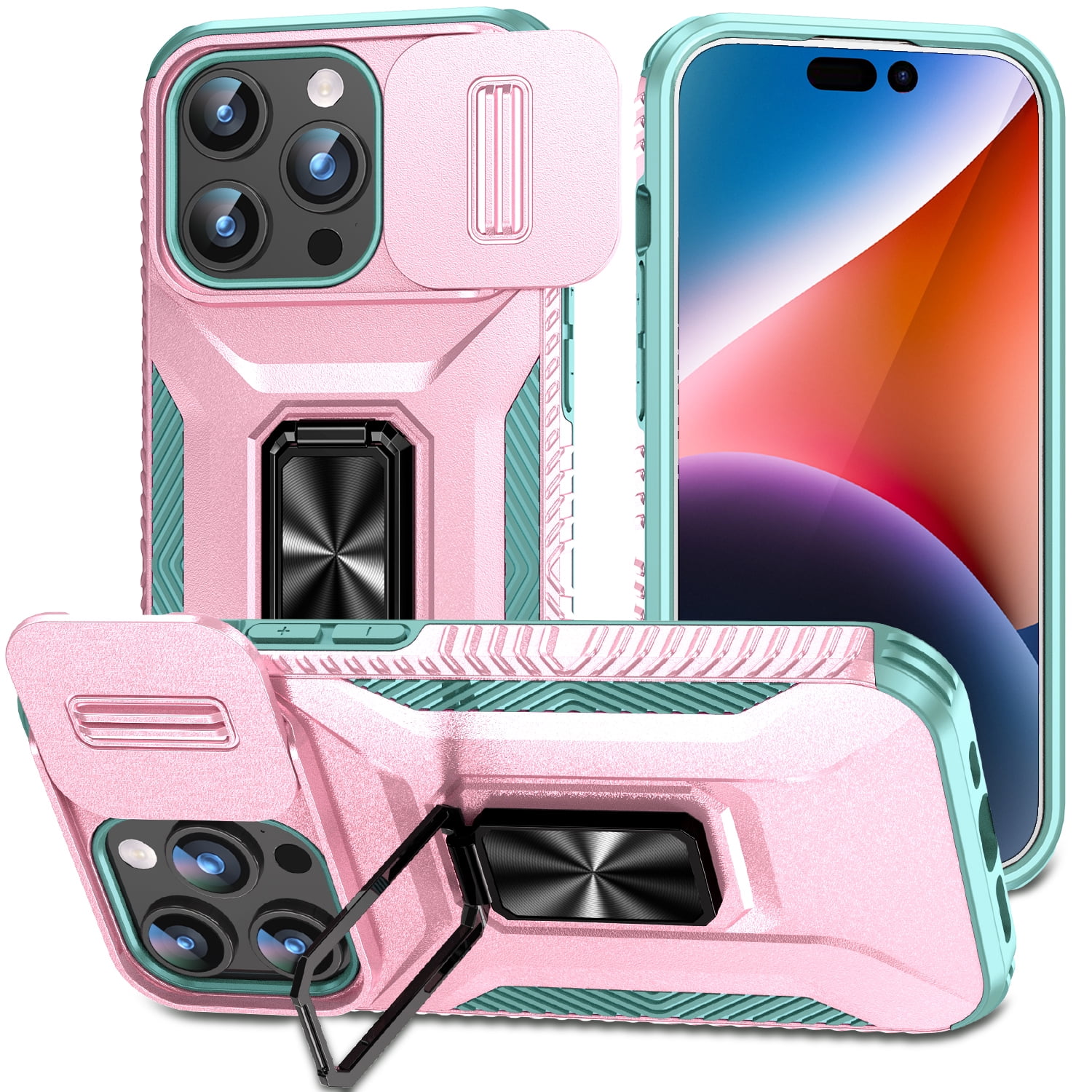 CoverTrend for iPhone 12 Pro Max Slide Lens Cover Case, with Built-in ...