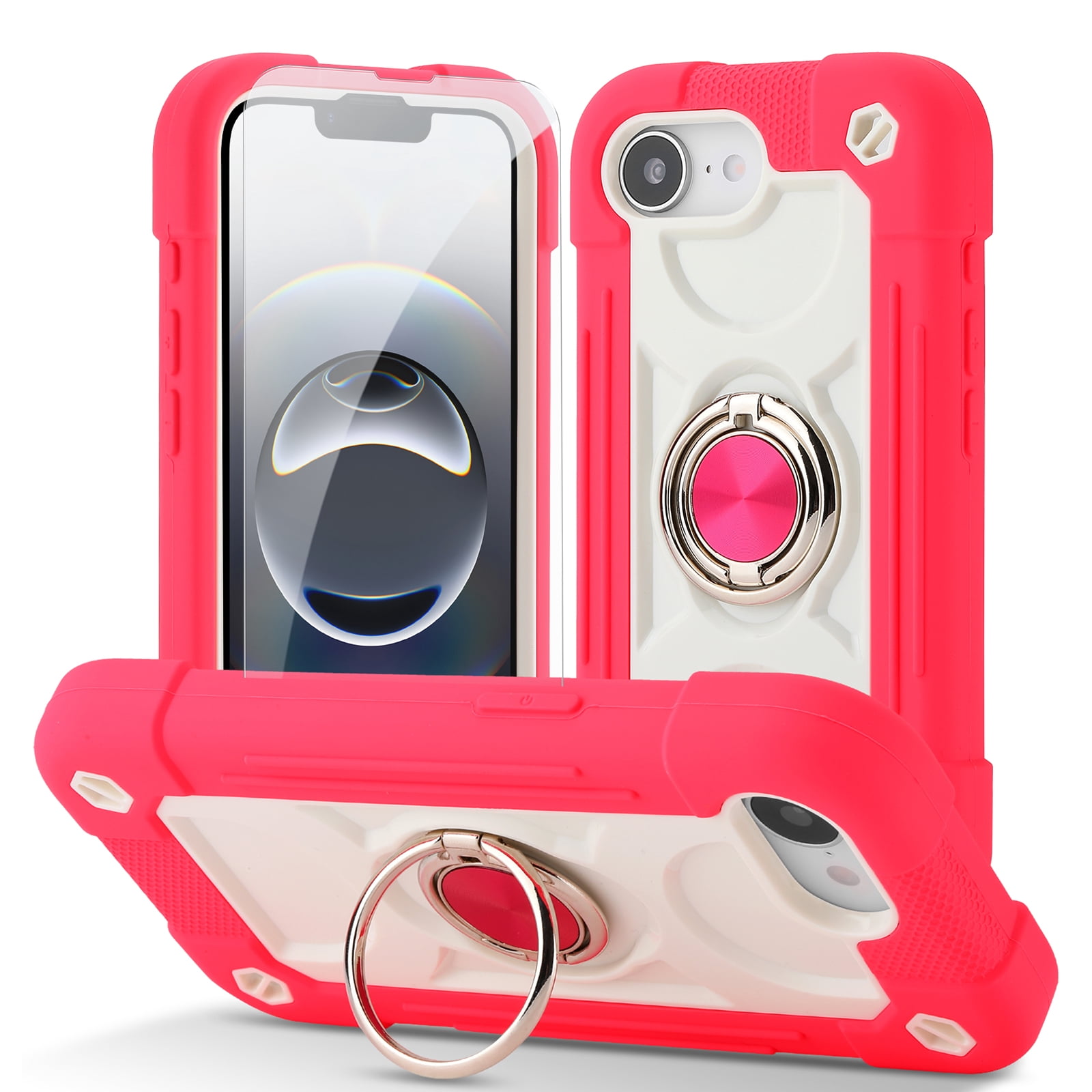 CoverTrend for iPhone 16E (2025) Case with Ring Stand & Screen ...