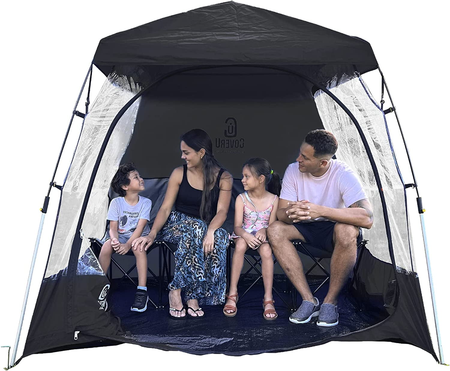 CoverU Sports Shelter 1 Person Weather Tent Pod (Black ) Patented ...