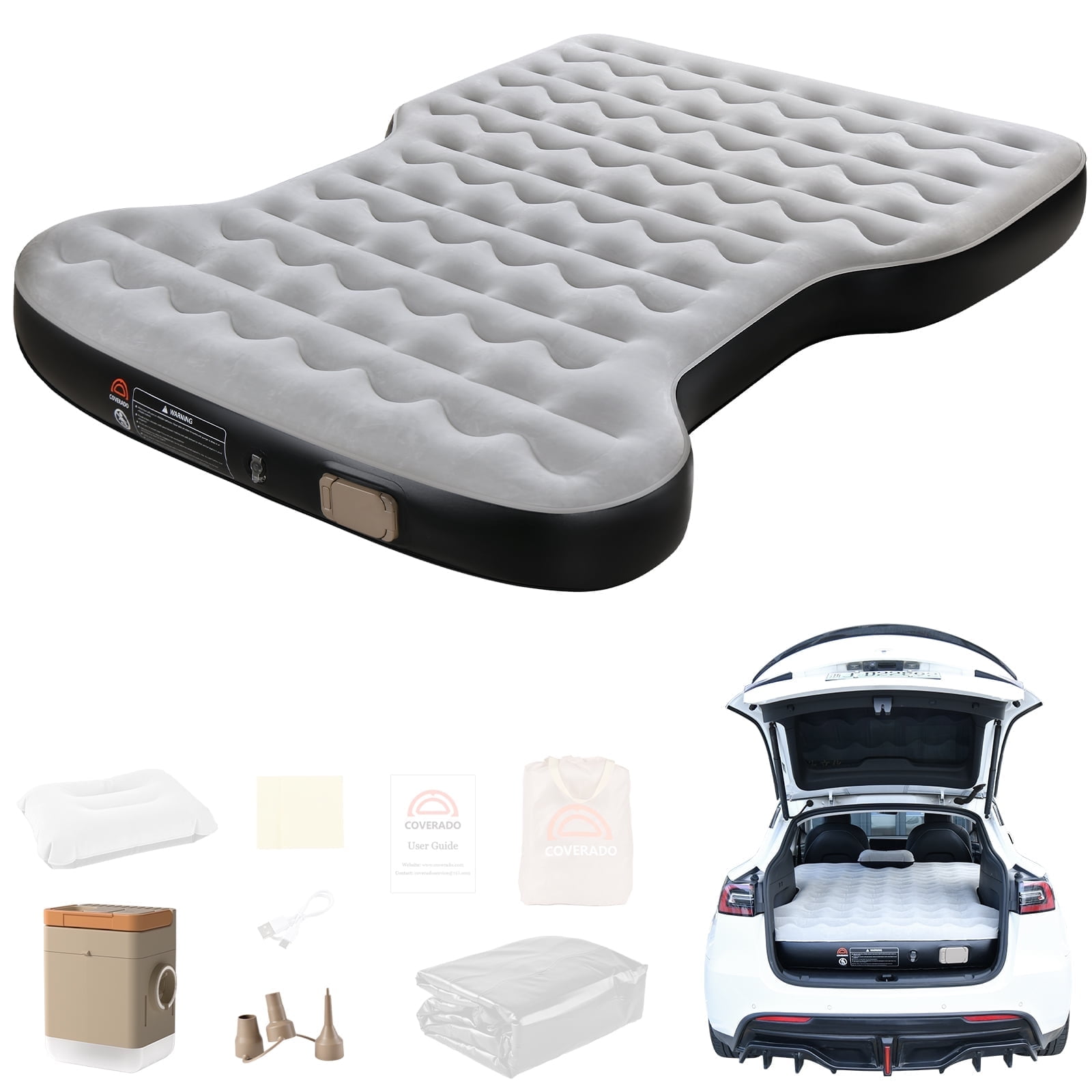 Coverado Car Air Mattress Custom Tesla Model Y 2021-2024, Inflatable ...