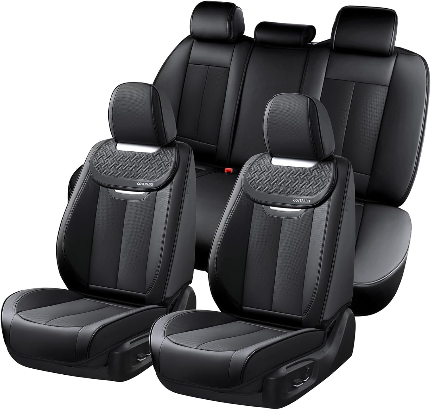 Customer reviews for Coverado Car Seat Covers Full Set, Luxury Leather ...