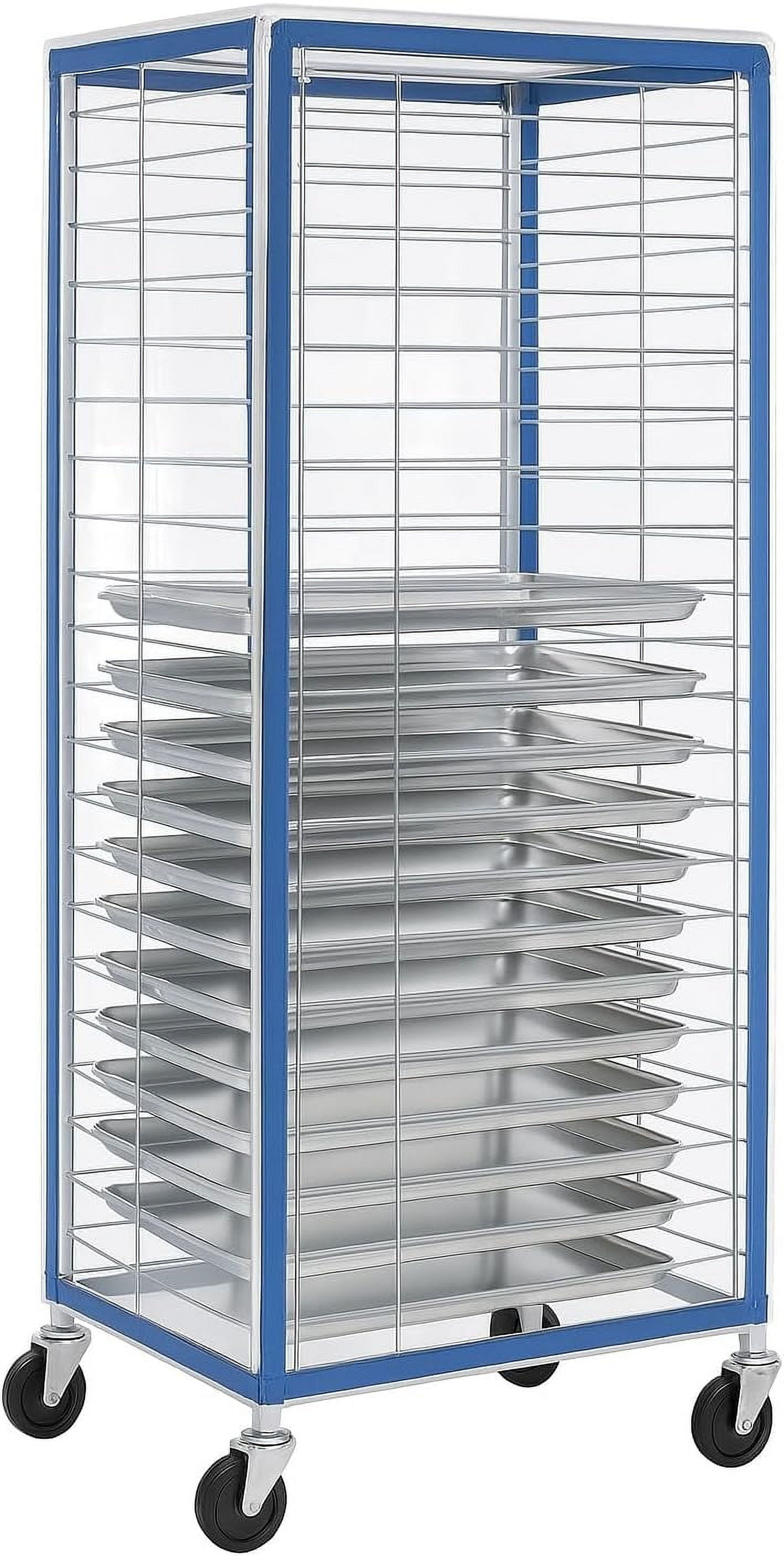 Coverall End Load Pan Rack Cover Clear Vinyl SRC-1 XL - 31" L x 23" W x ...