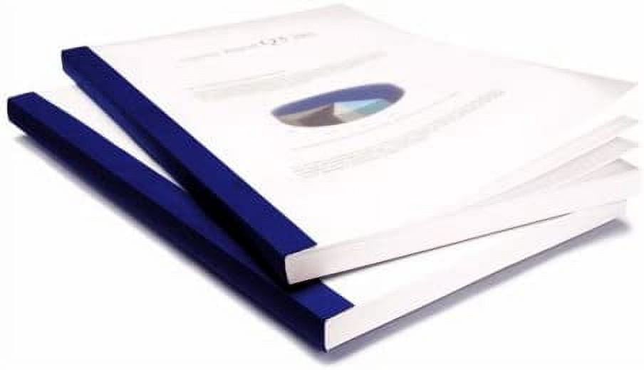 Coverbind 1-1/2" Navy Clear Linen Thermal Covers 30pk - 575209 ...