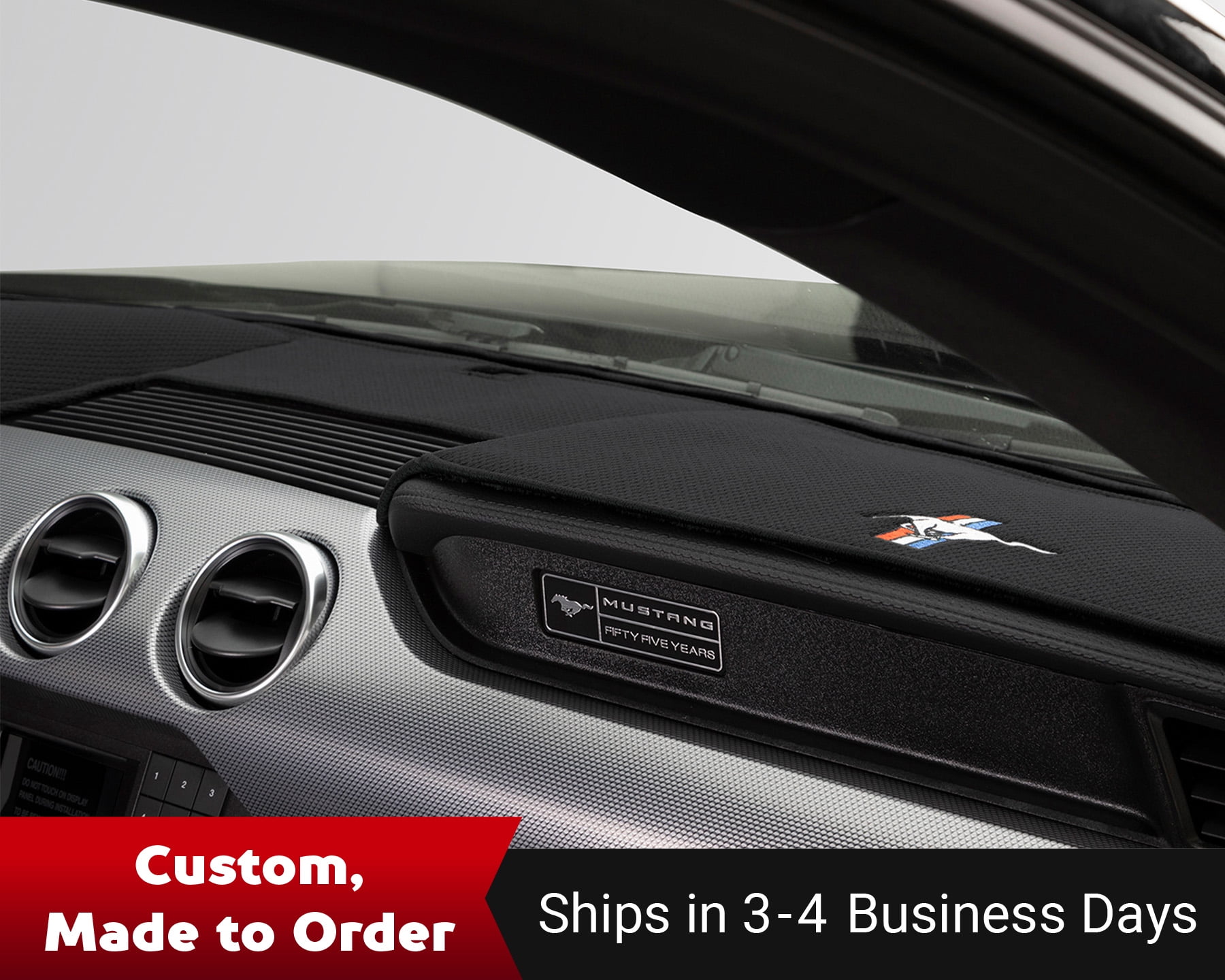 Covercraft LTD. Edition Custom Dash Cover with OLP Ford Mustang Tri-Bar ...