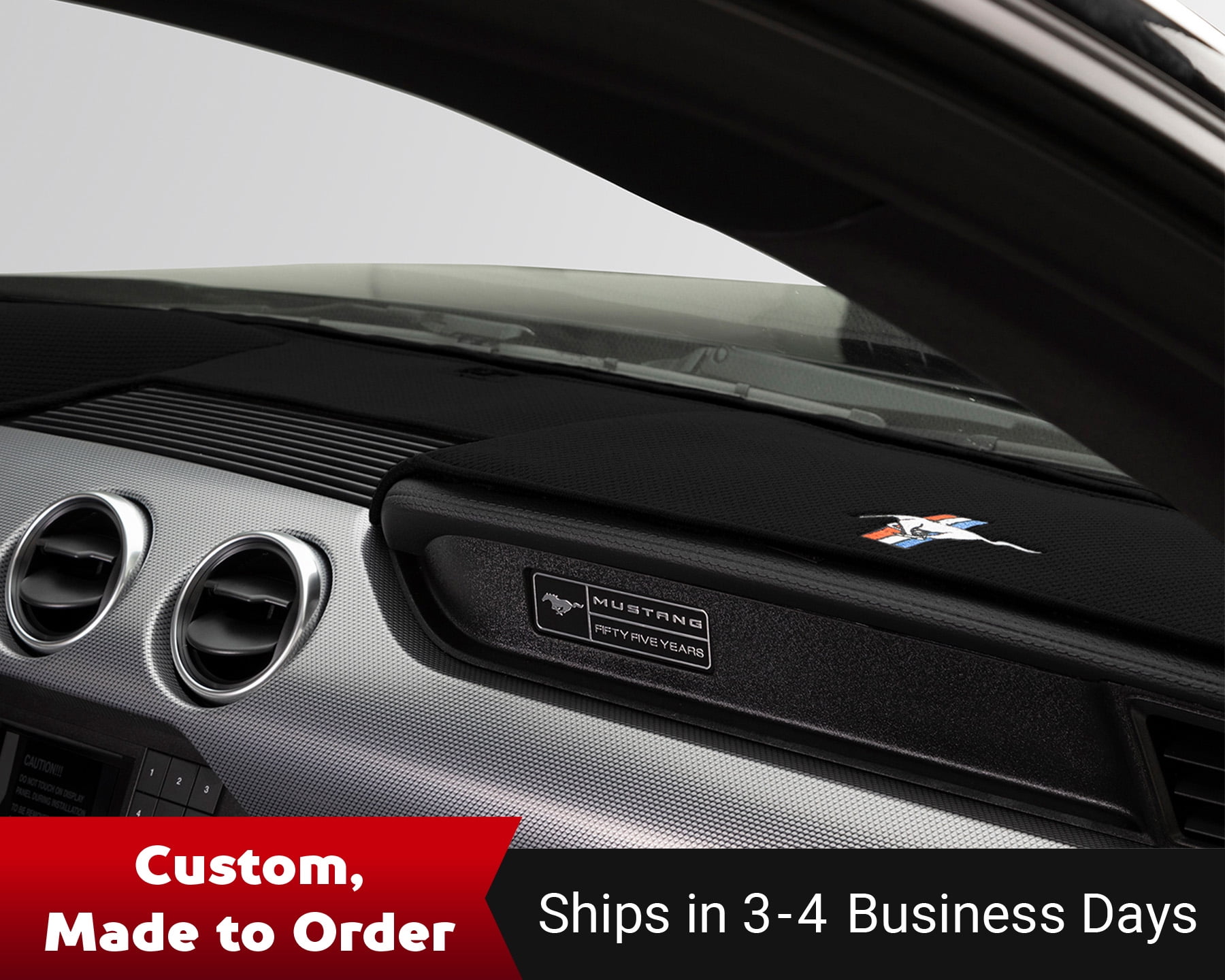 Covercraft LTD. Edition Custom Dash Cover with OLP Ford Mustang Tri-Bar ...
