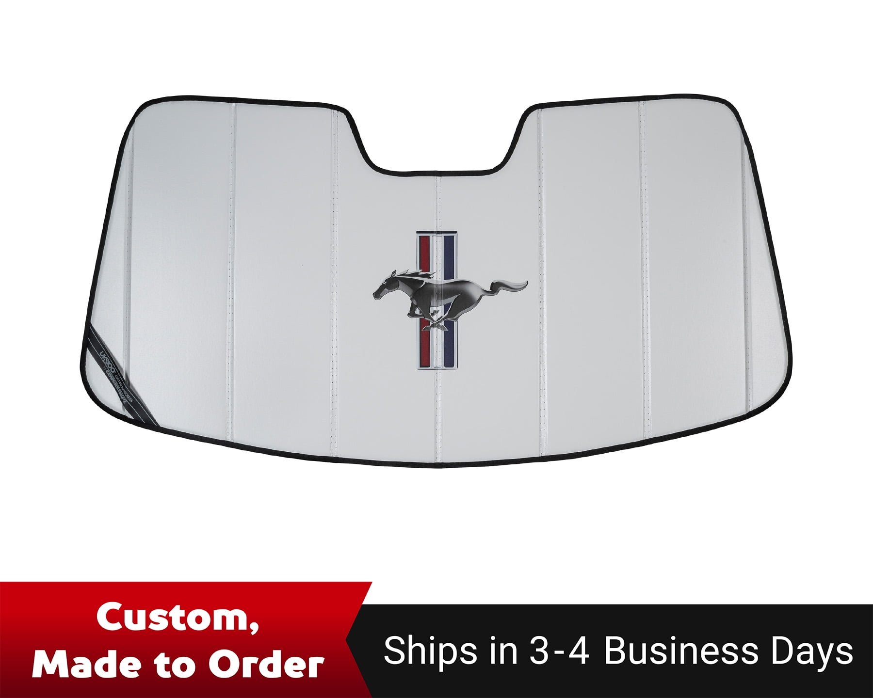 Covercraft UVS100 Premier Series Custom Sunscreen with Ford Mustang Tri ...