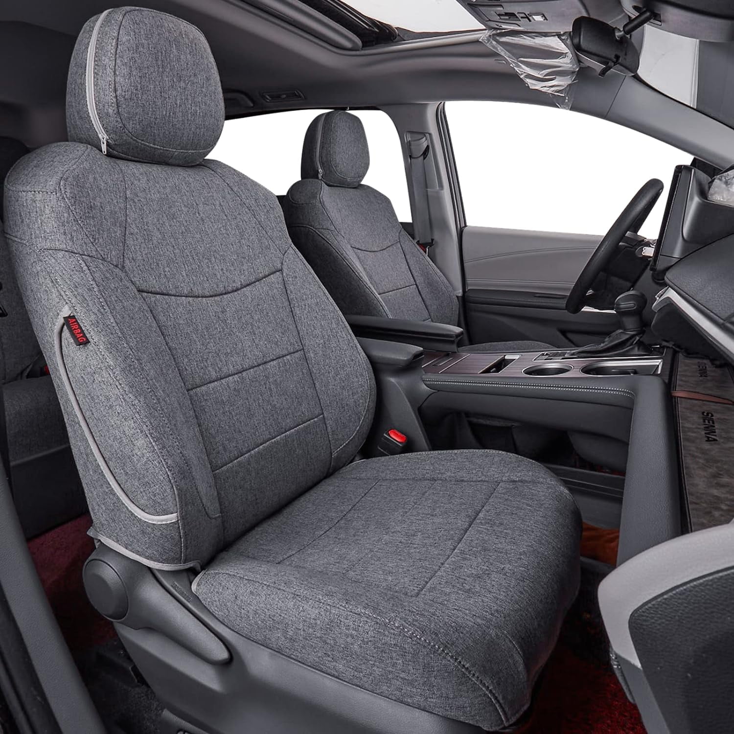 Coverdream Custom Fit Sienna Seat Covers for Toyota Sienna LE & XLE(8 ...