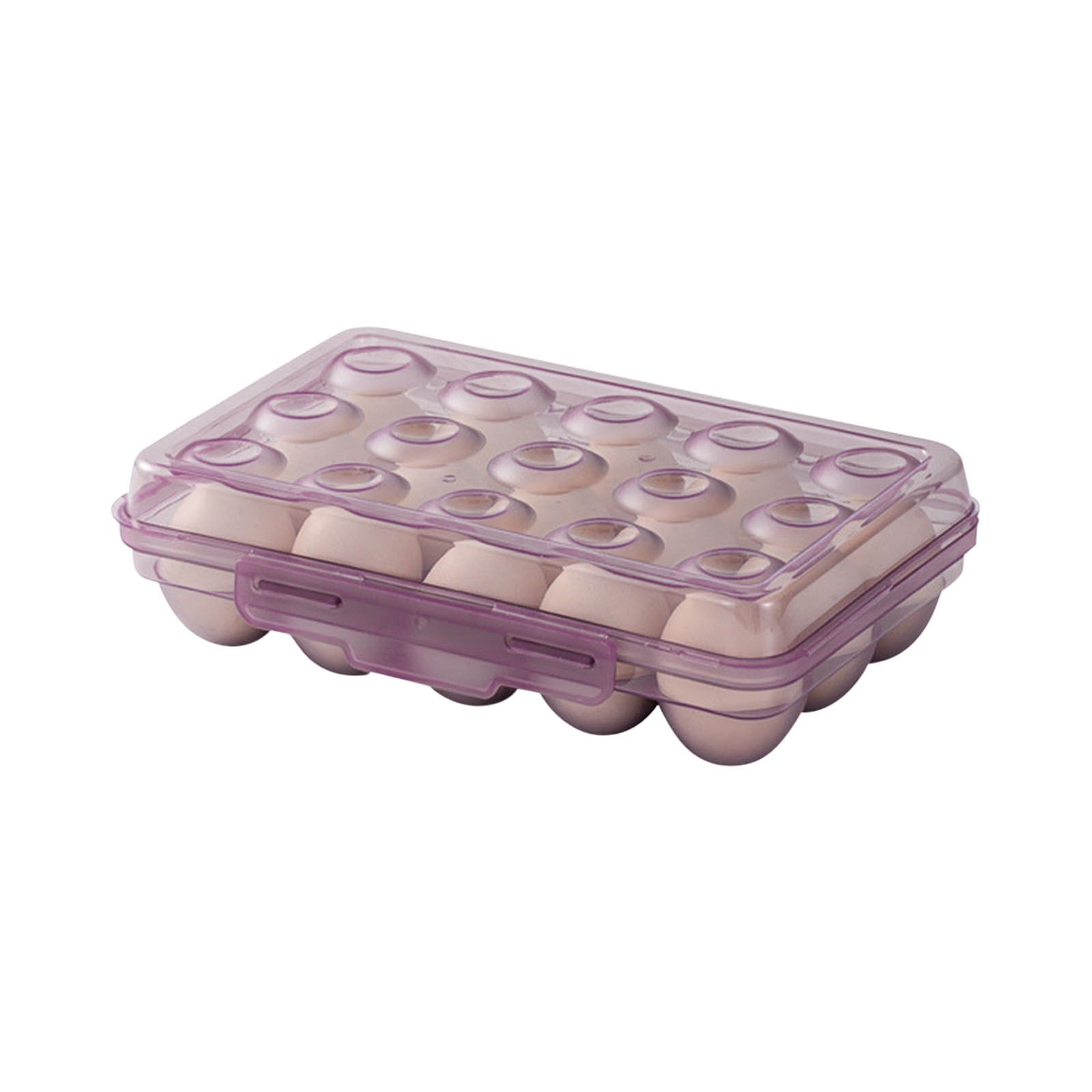 Covered Egg Holders for Refrigerator, Egg Holder for Fridge,Portable ...