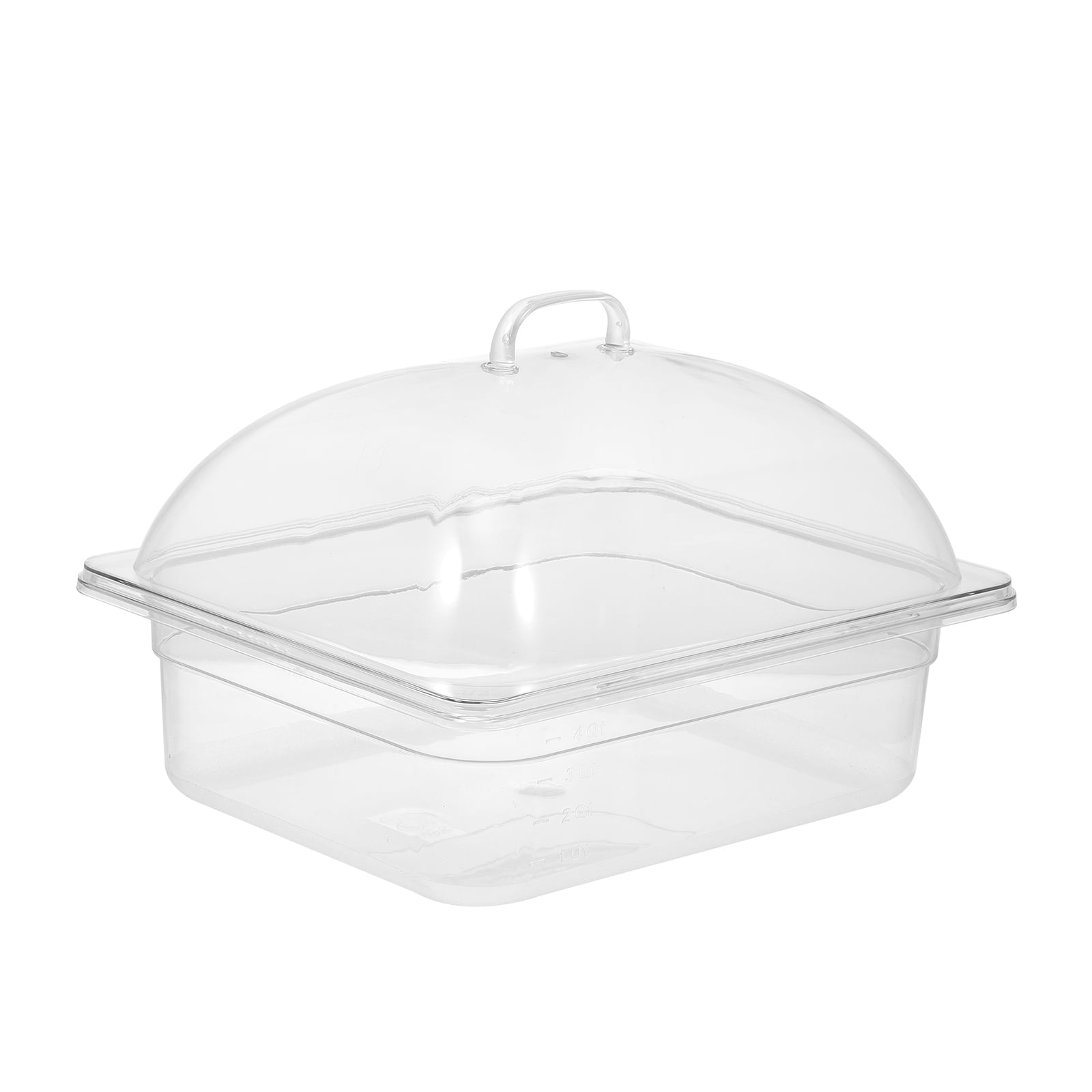 Covered Food Tray Desserts Storage Holder Clear Plastic Bakery Platters ...