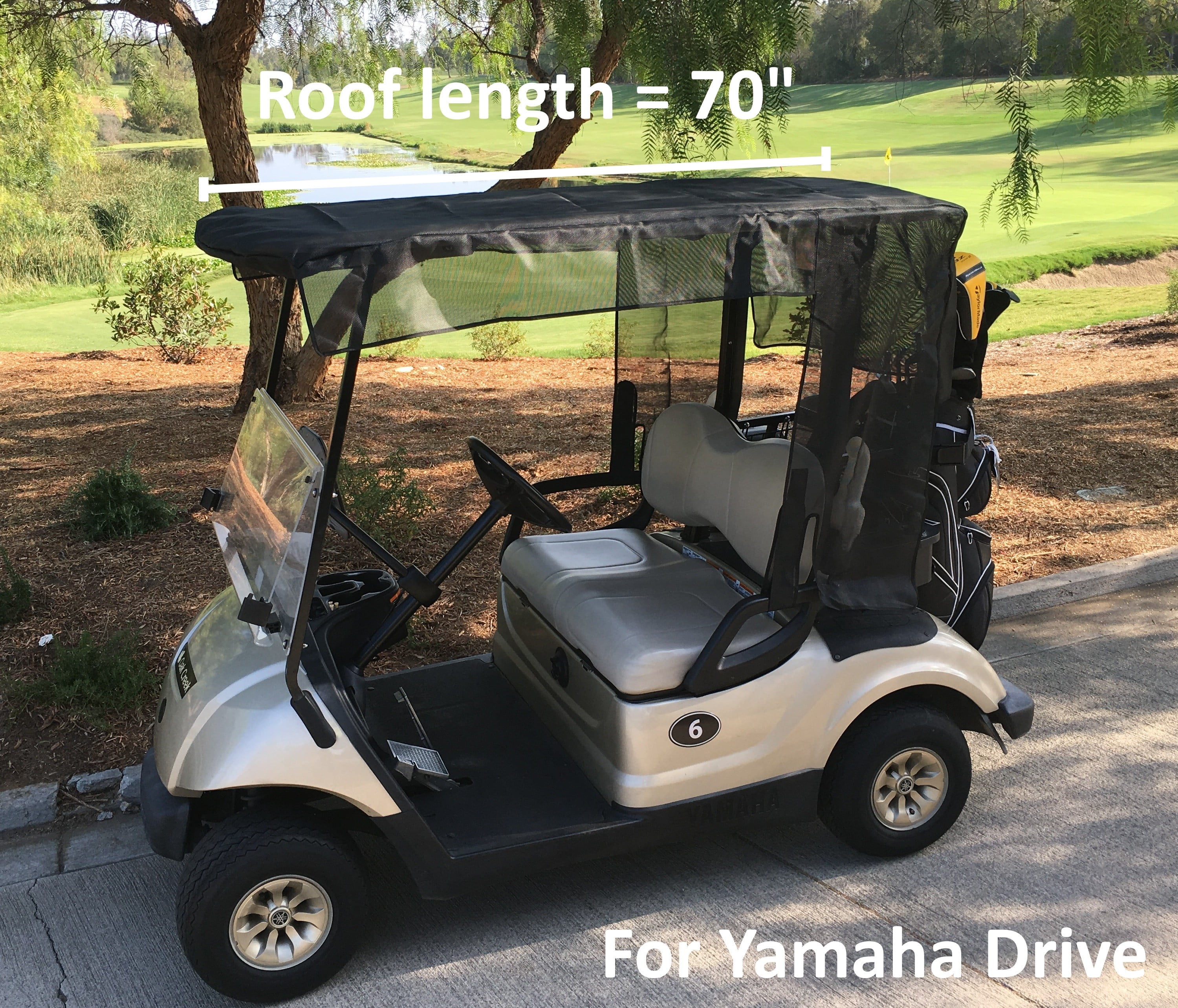 Covered Living 2 Seater Golf Cart Sun Shade Cover Automotive Specialty ...