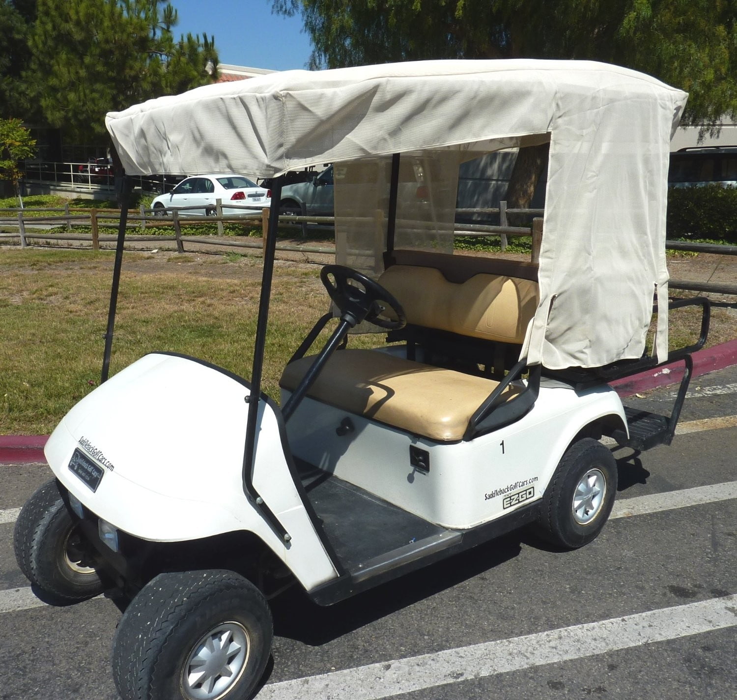 Covered Living Golf Cart Sun Shade Cover for 4 Seater Golf Cart Roof up ...