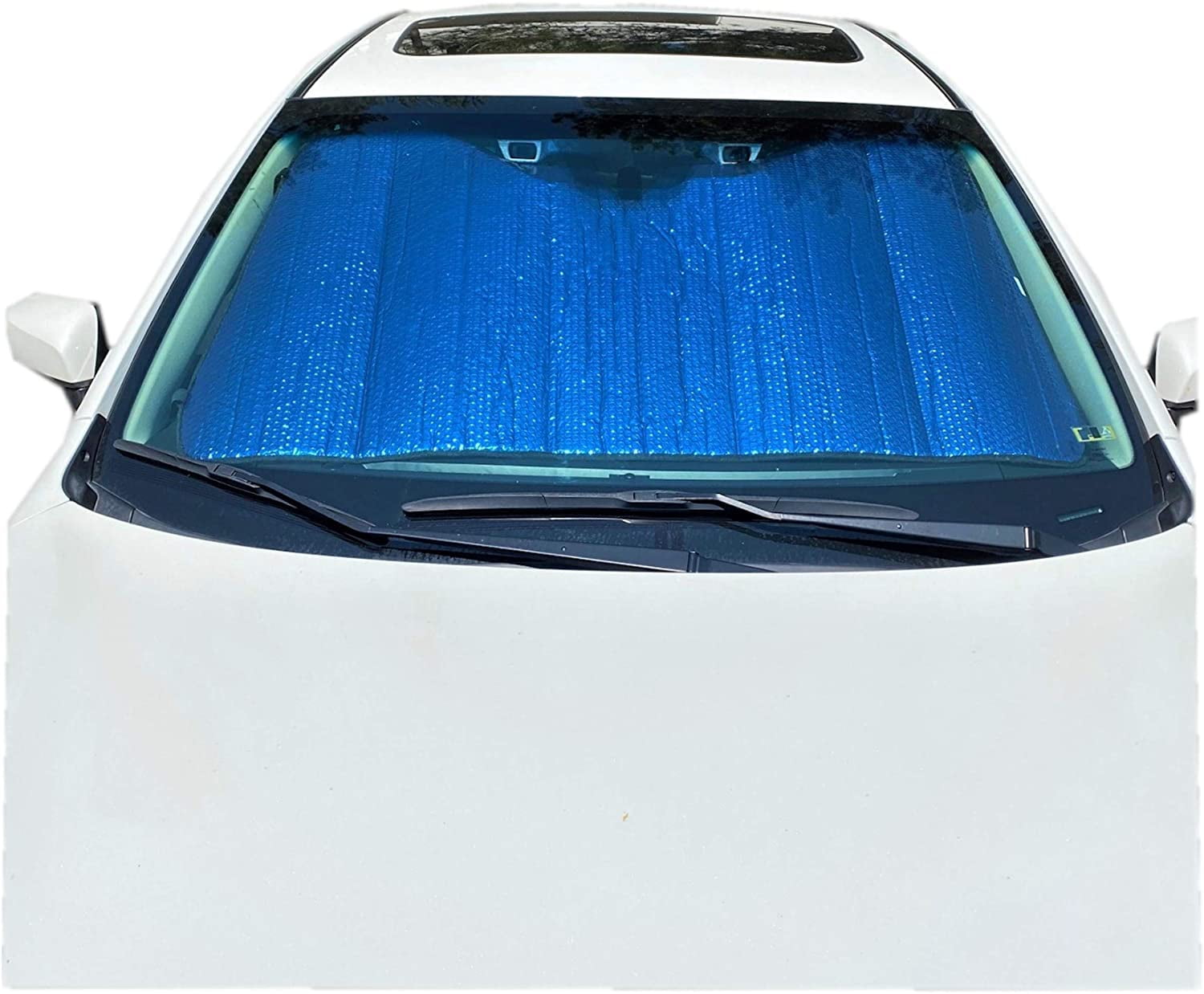 Covered Living Plasma Finish Car Windshield Sun Shade fits Mid Size Car ...