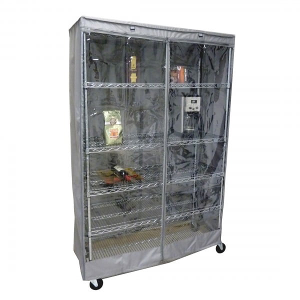 Covered Living Storage Shelving unit cover, fits racks 48"W x 18"D x 72 ...