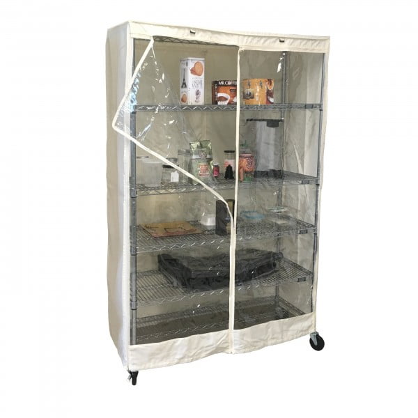 Covered Living Storage Shelving unit cover, fits racks 48"W x 18"D x 72 ...