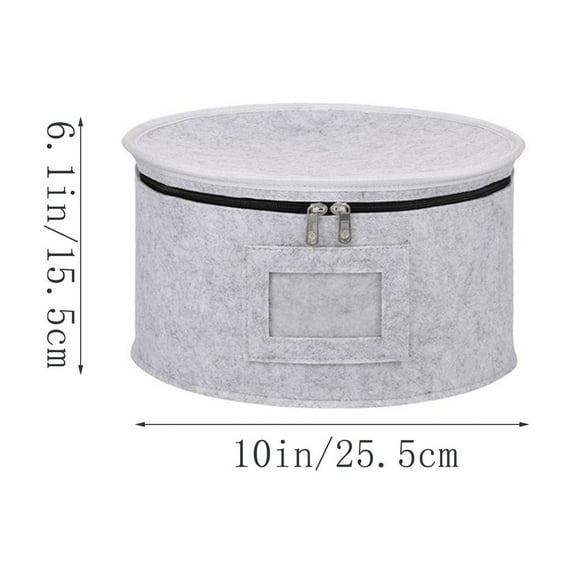 Covered Plate Storage Box, Porcelain Ware Plate, Anti-Collision Felt ...