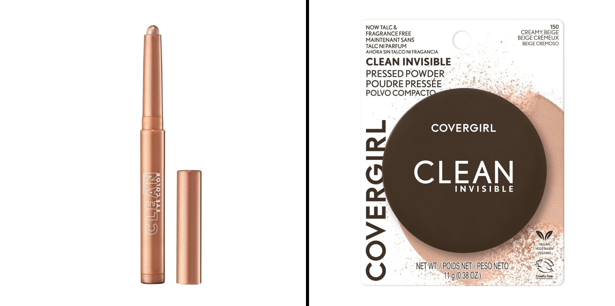 Covergirl Clean Eye Color - Gold Dusk & Covergirl Clean Invisible ...