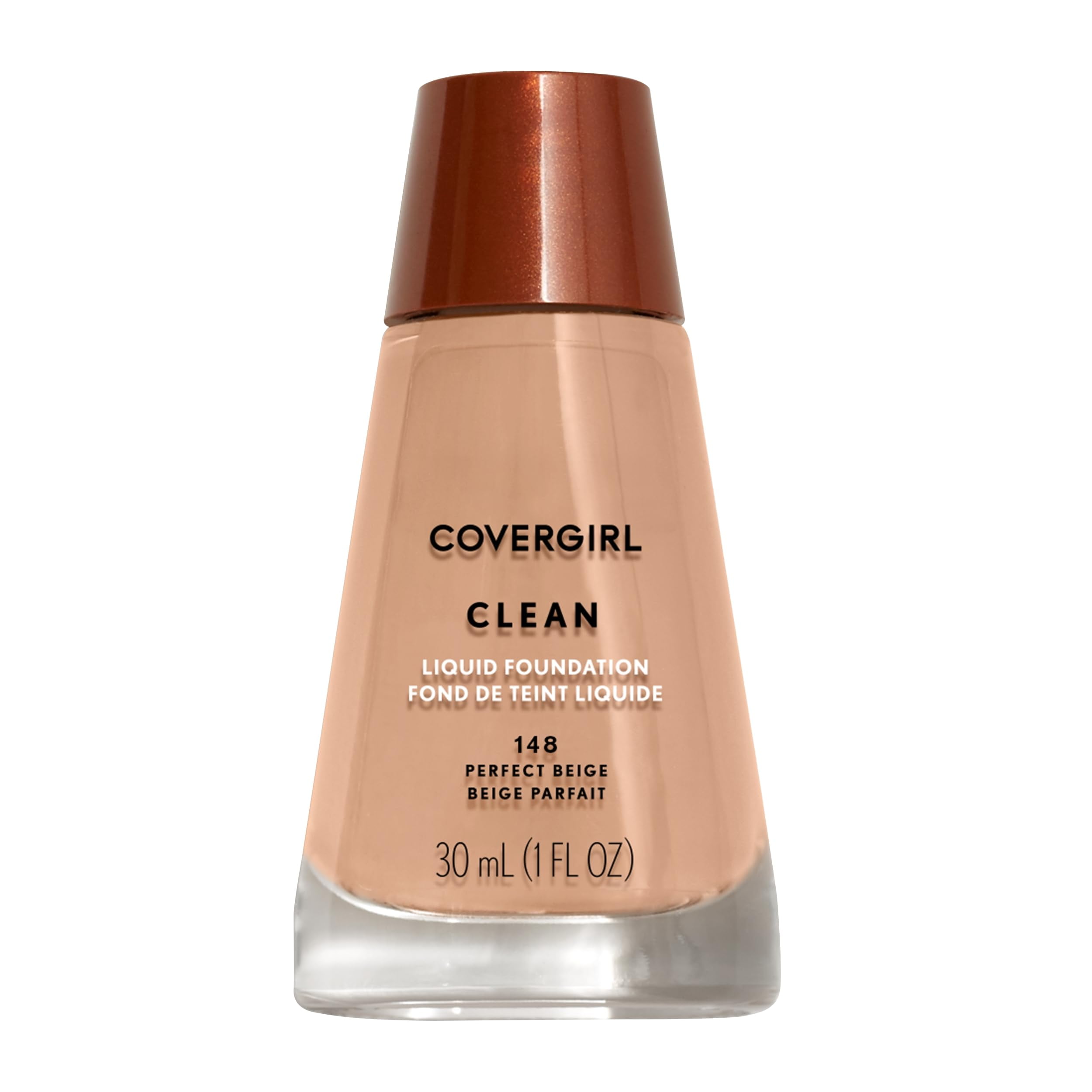 Covergirl Clean Liquid Foundation - 1 Pack, Perfect Beige 148: Achieve ...