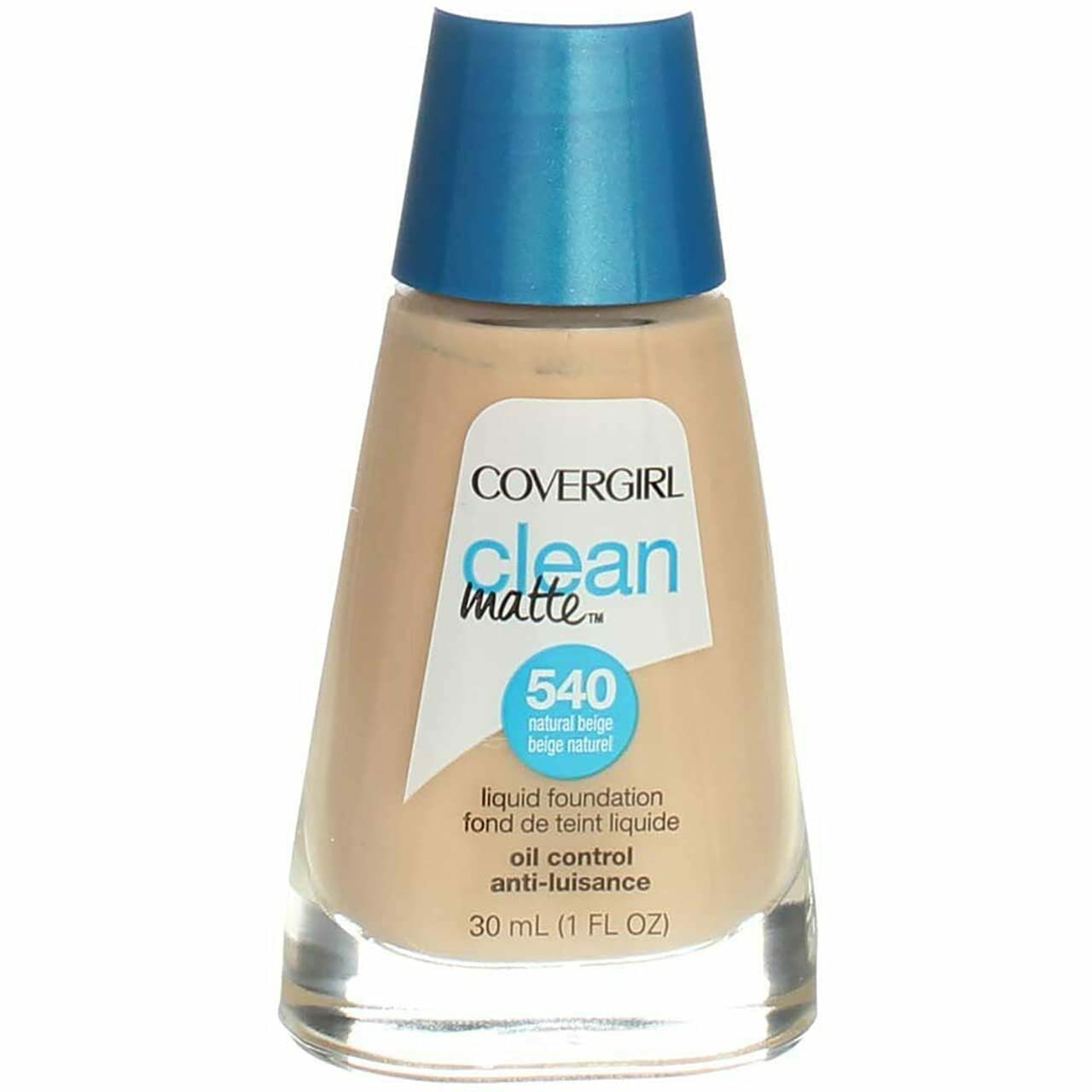 Covergirl Clean Oil Control Liquid Makeup, Natural Beige (N) 540, 1.0 ...