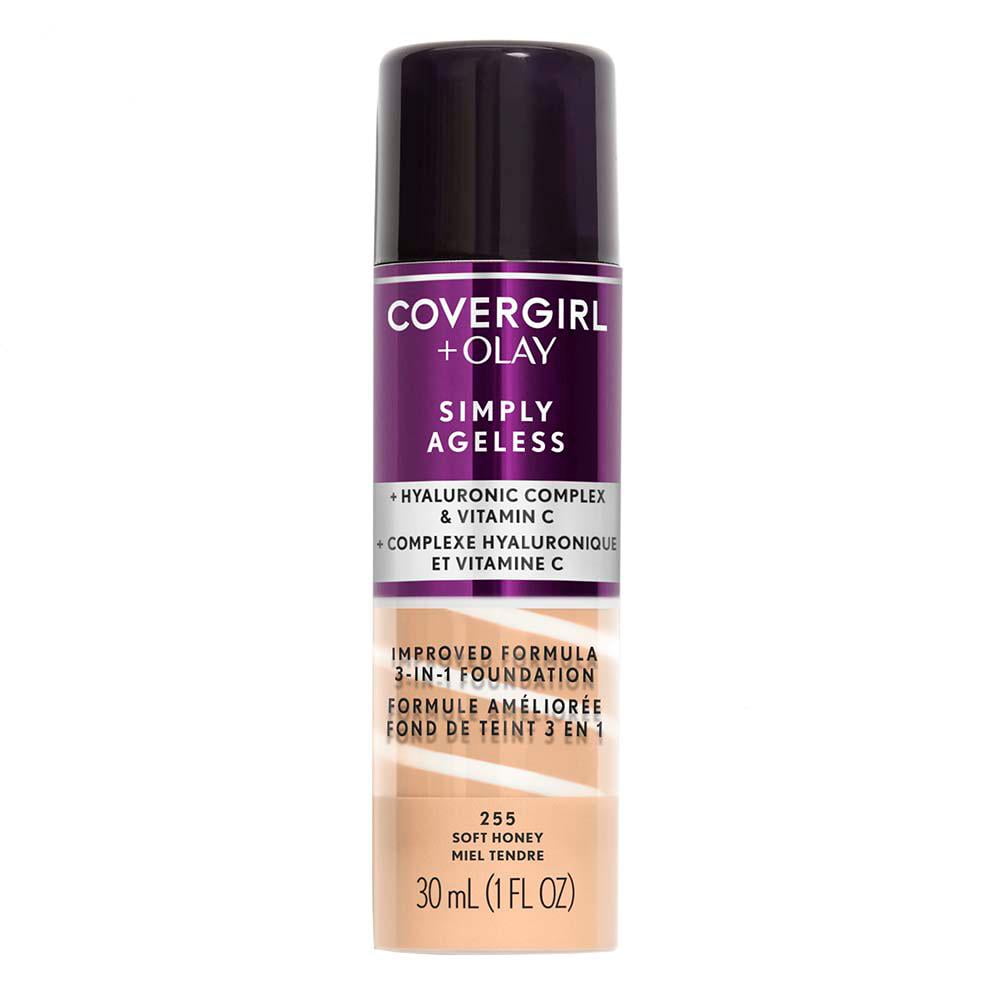 Covergirl Simply Ageless 3-in-1 Liquid Foundation 255 Soft Honey - 1 oz ...