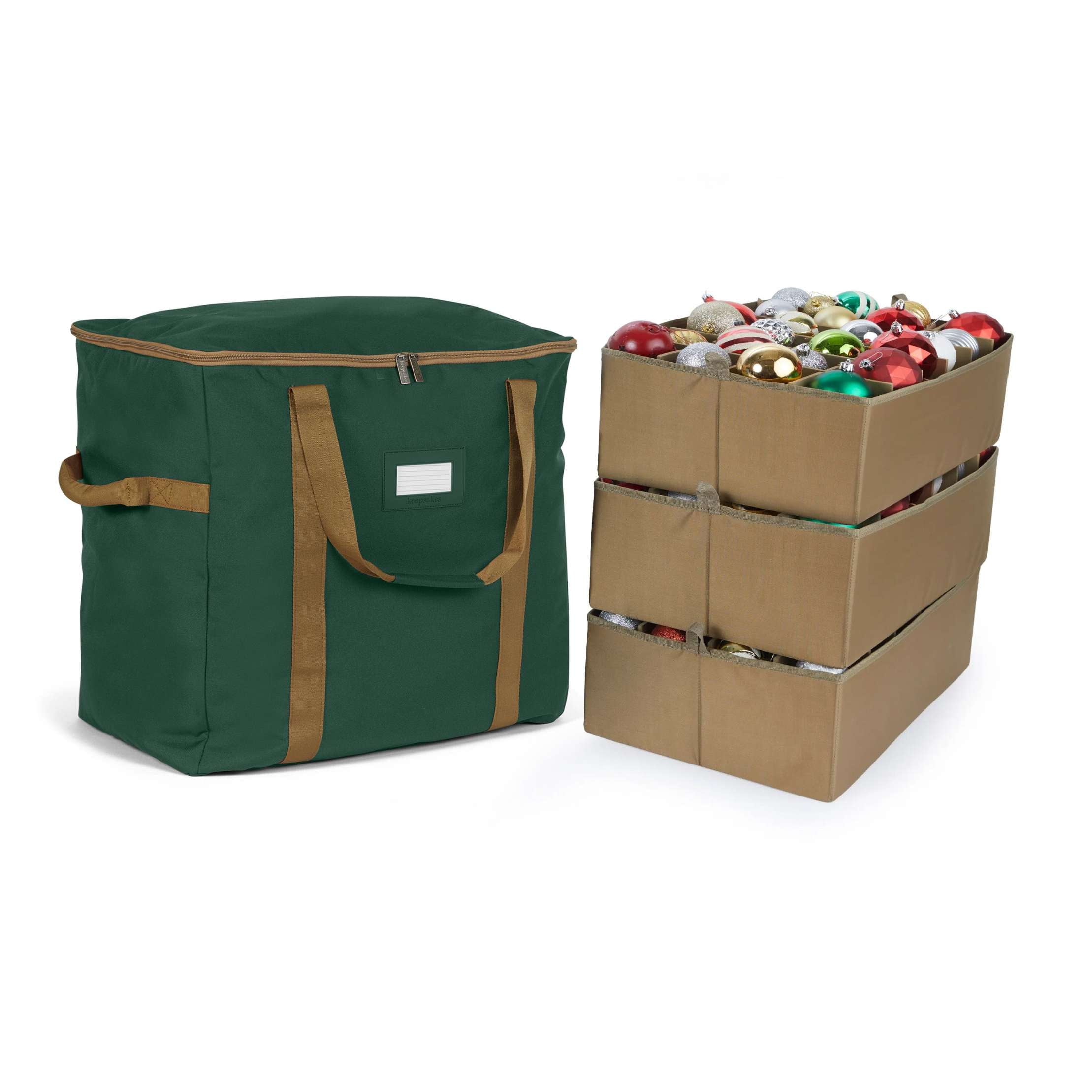 Covermates Keepsakes Adjustable Ornament Storage Bag – Heavy-Duty ...