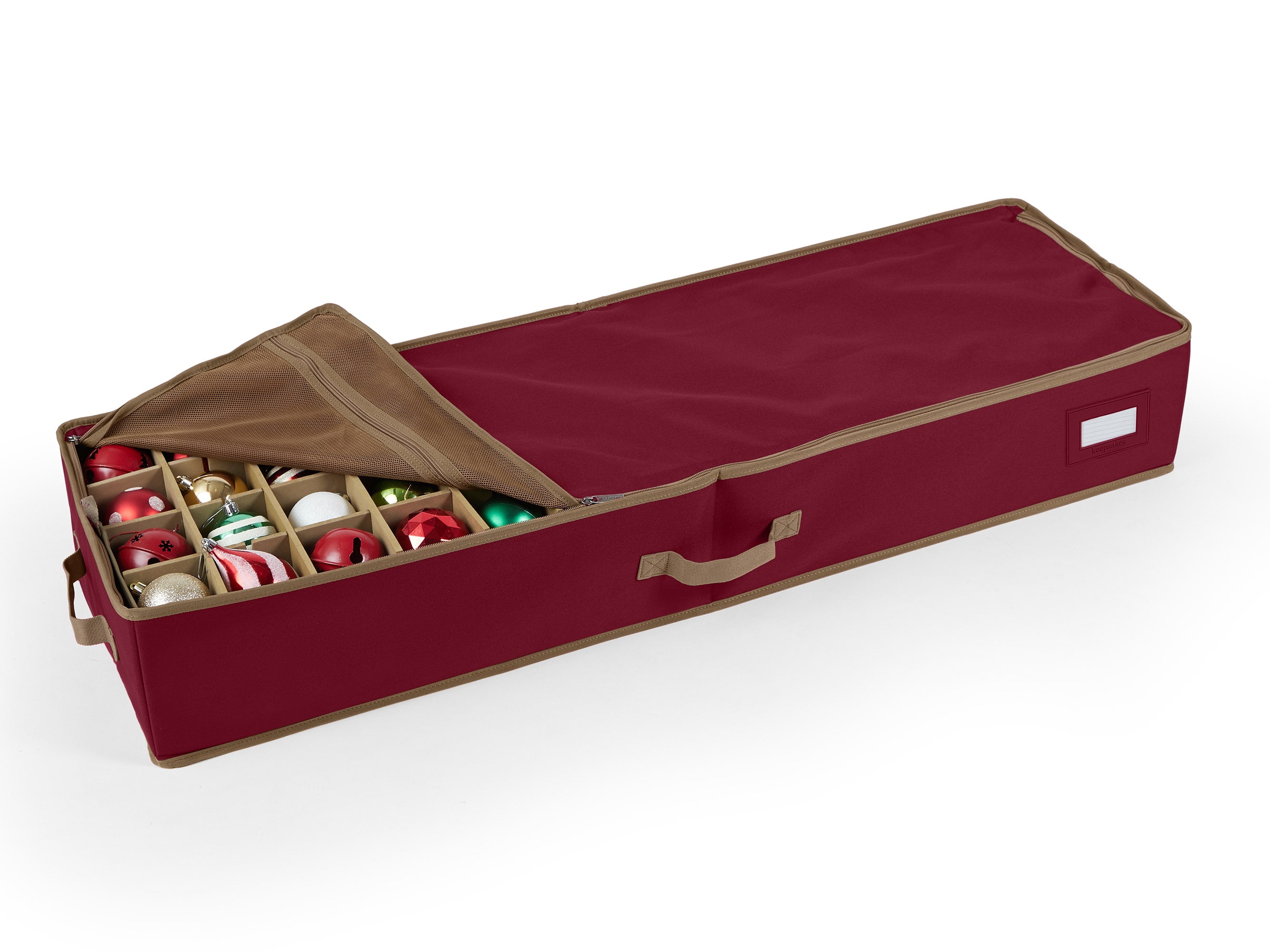 Covermates Keepsakes Adjustable Underbed Ornament Storage Bag, Carrying ...