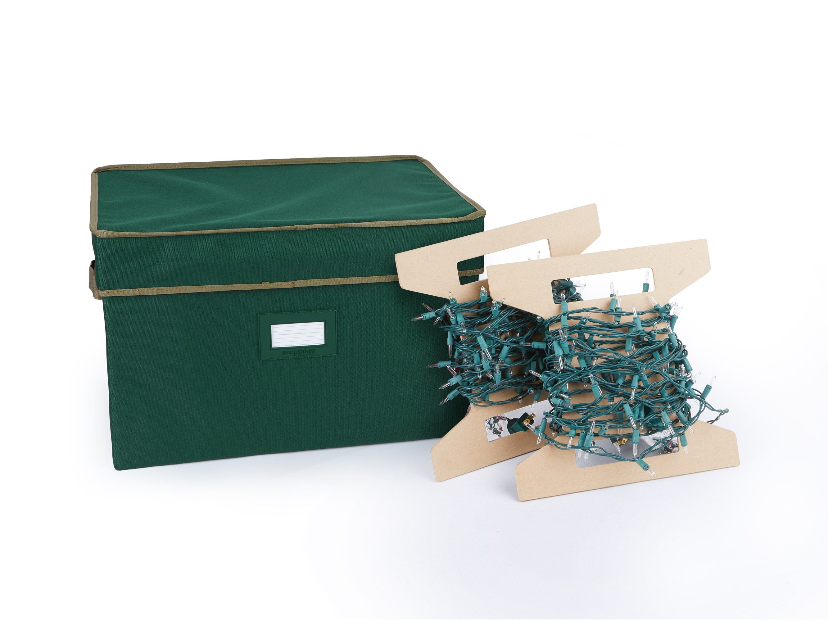 Covermates Keepsakes Christmas Light Storage Box - Carrying Handles ...