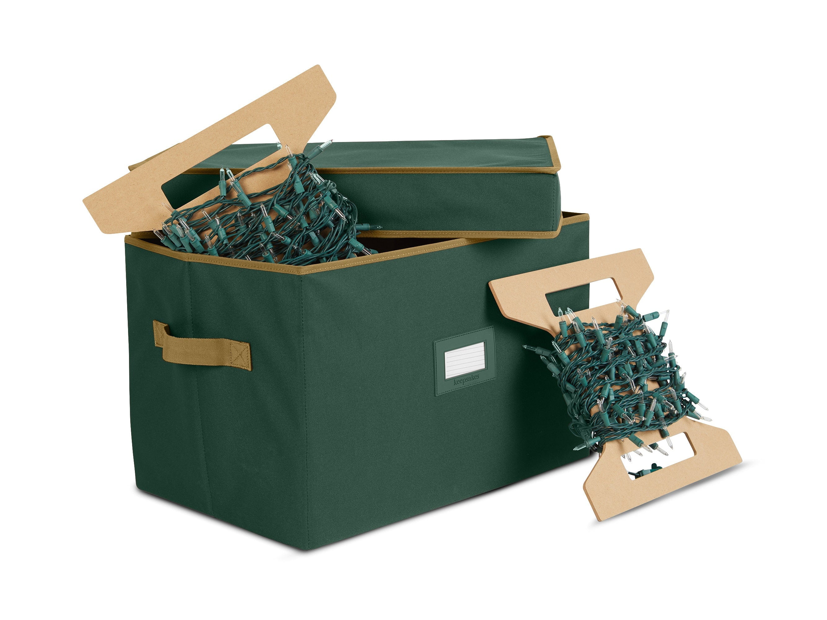 Covermates Keepsakes Christmas Light Storage Box - Carrying Handles ...