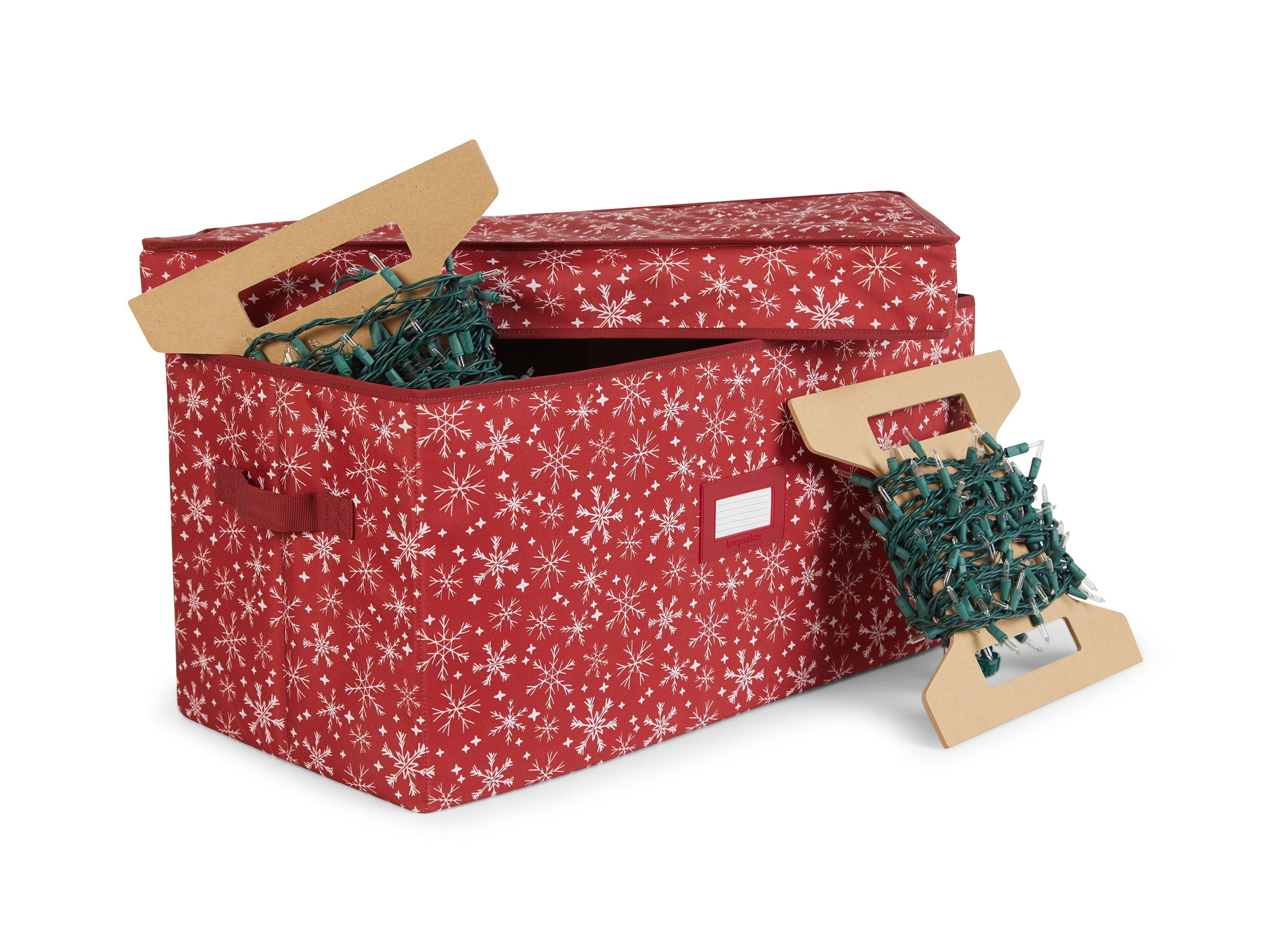 Covermates Keepsakes Christmas Light Storage Box - Carrying Handles ...