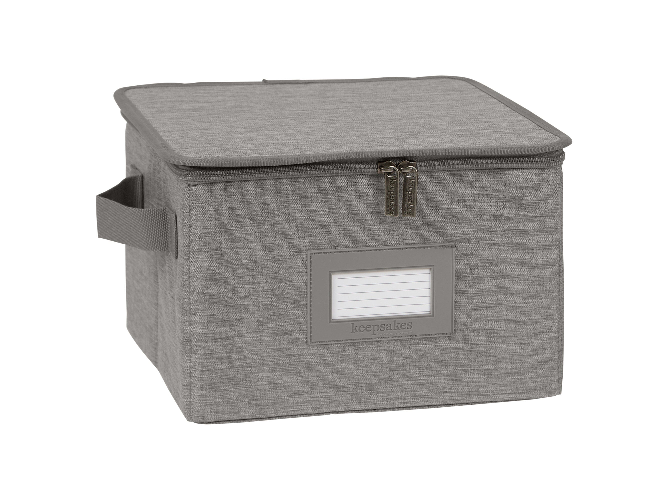 Covermates Keepsakes Dish Storage Box - Stackable, Reinforced Handles ...