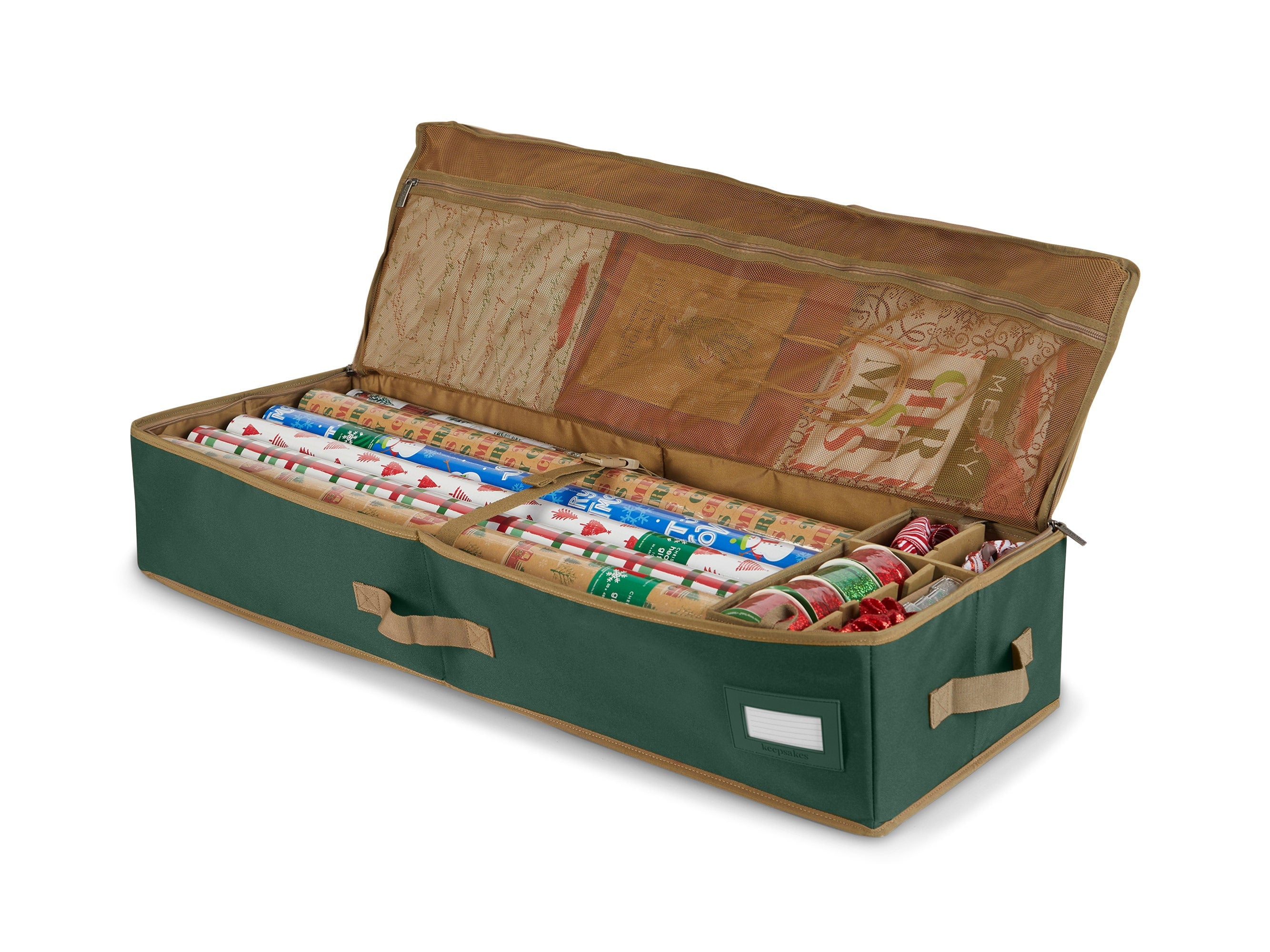 Covermates Keepsakes Gift Wrap Organizer - Holds up to 25 Rolls - Heavy ...