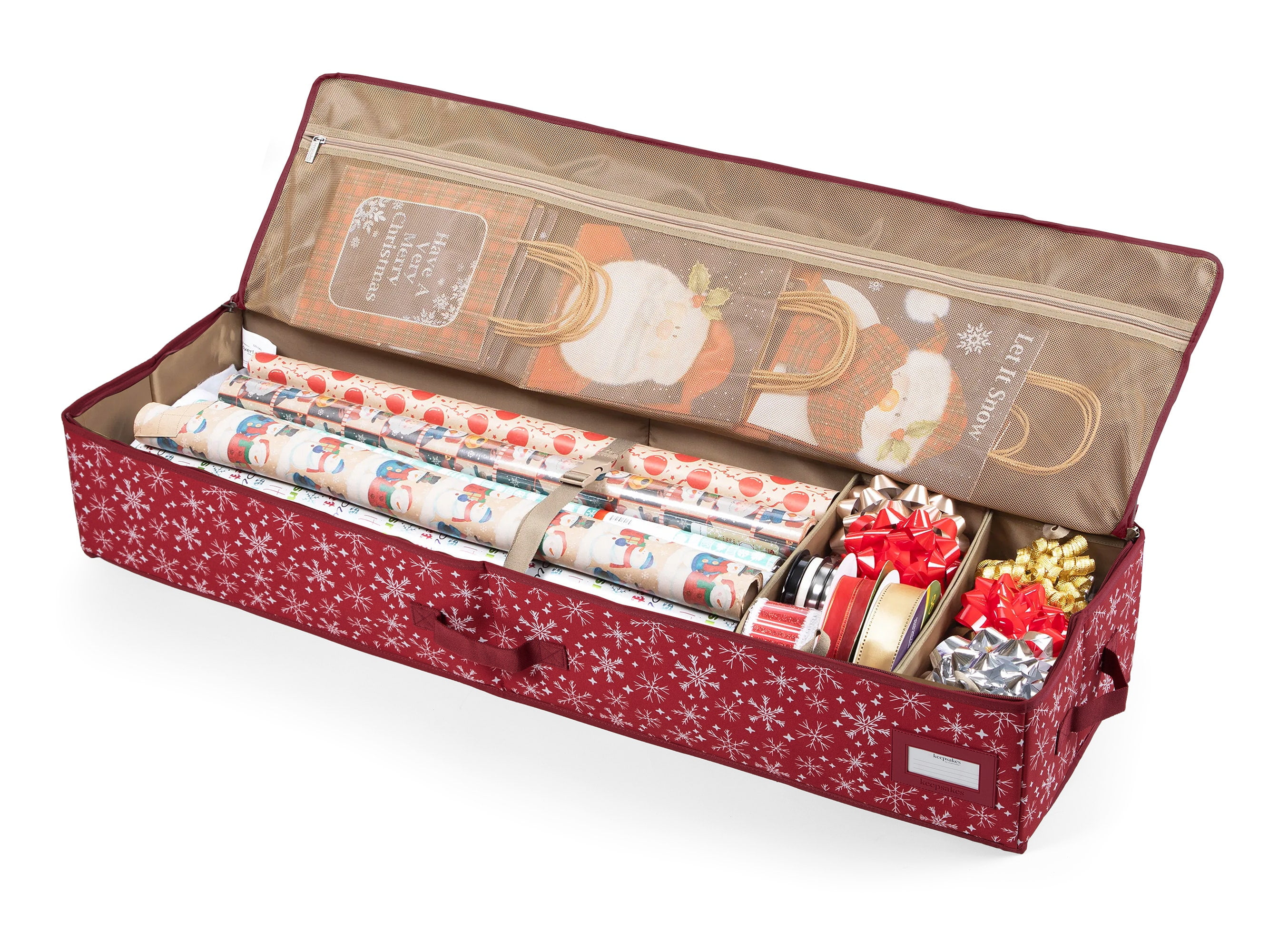 Covermates Keepsakes Gift Wrap Organizer - Holds up to 25 Rolls - Heavy ...