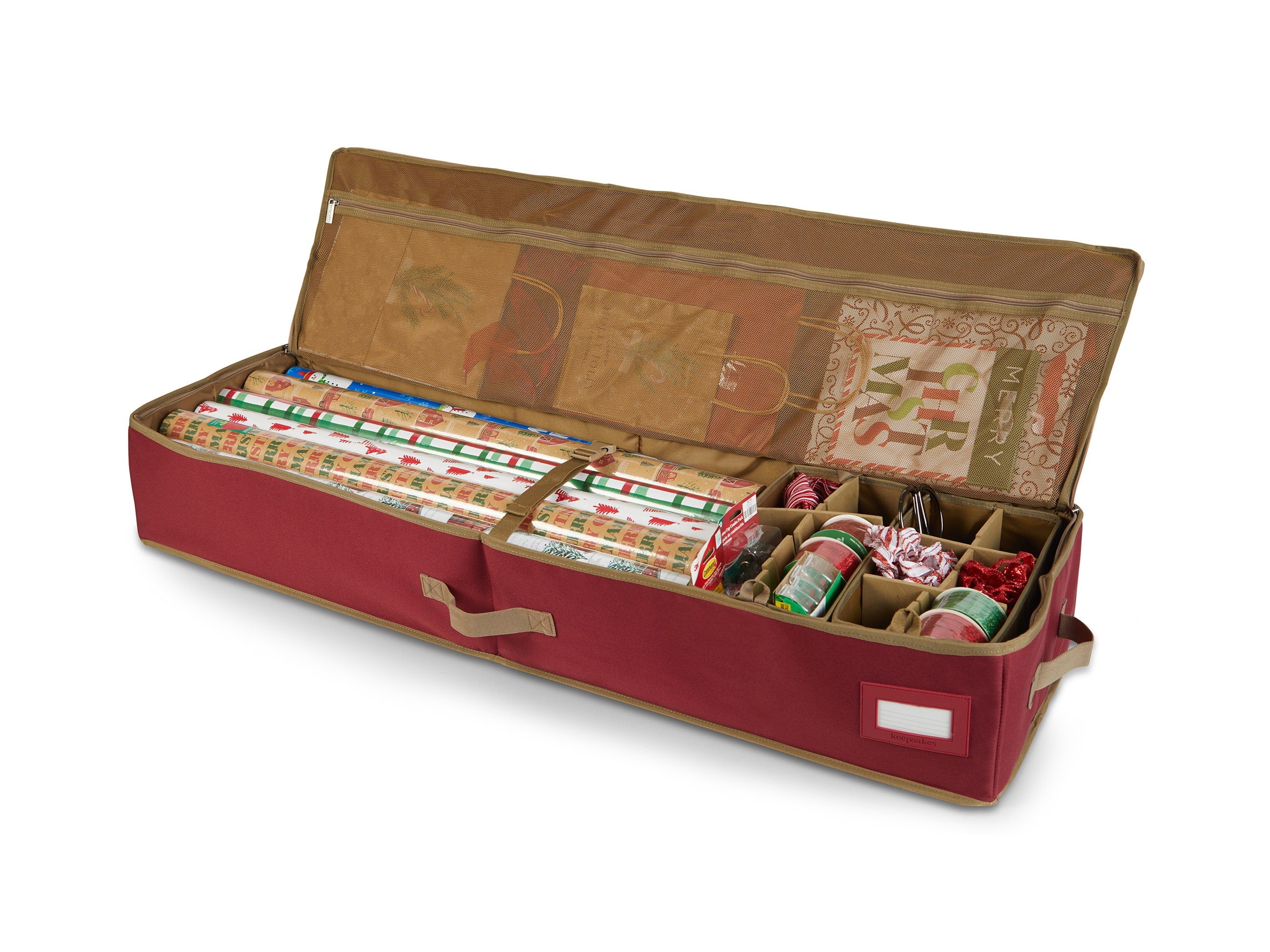 Covermates Keepsakes Gift Wrap Organizer - Holds up to 25 Rolls - Heavy ...