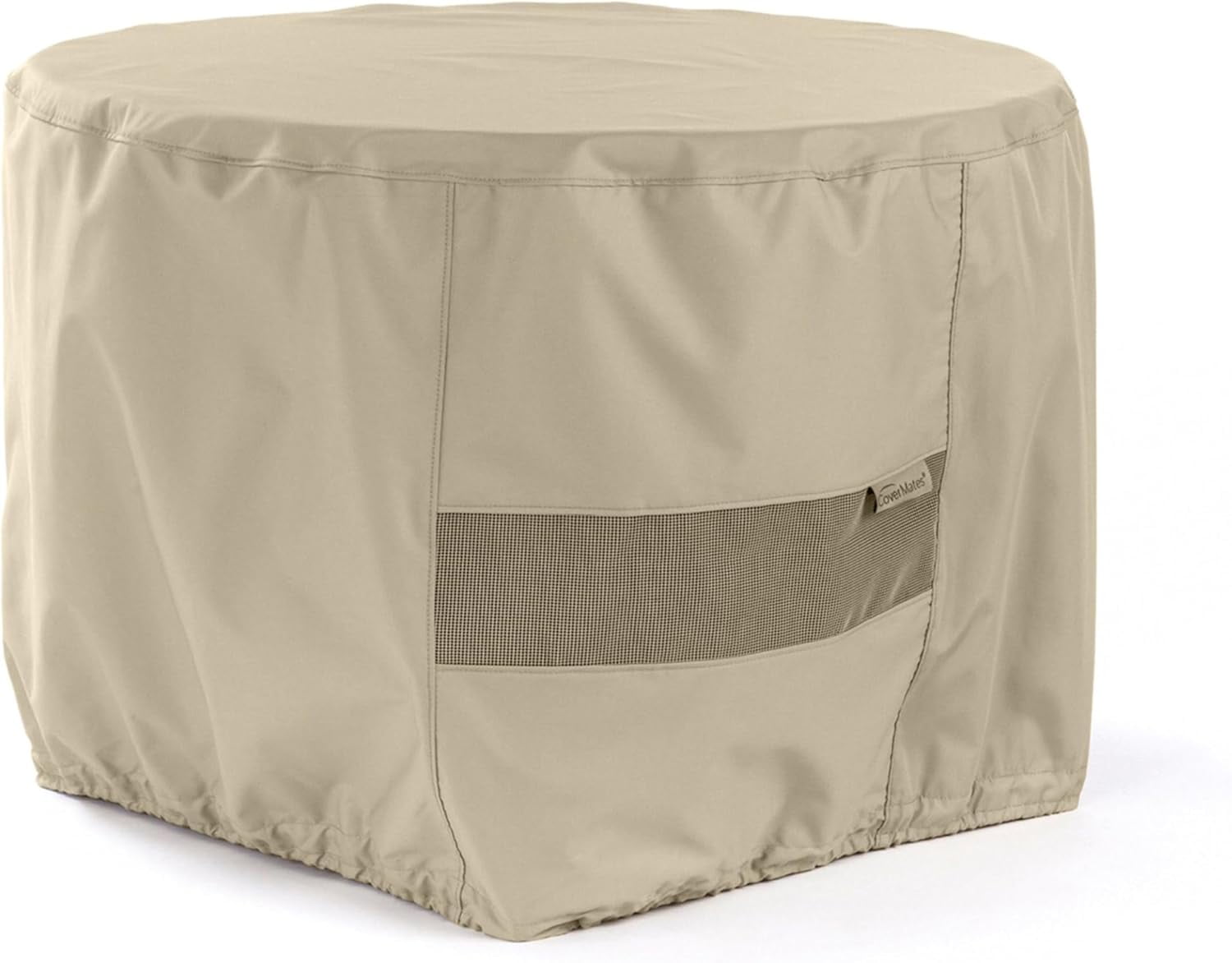 Covermates Outdoor Round Ottoman Cover - Water Resistant Polyester ...