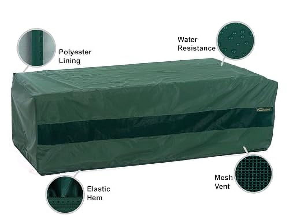 Covermates Rectangular Ottoman Cover - Light Weight Material, Weather ...