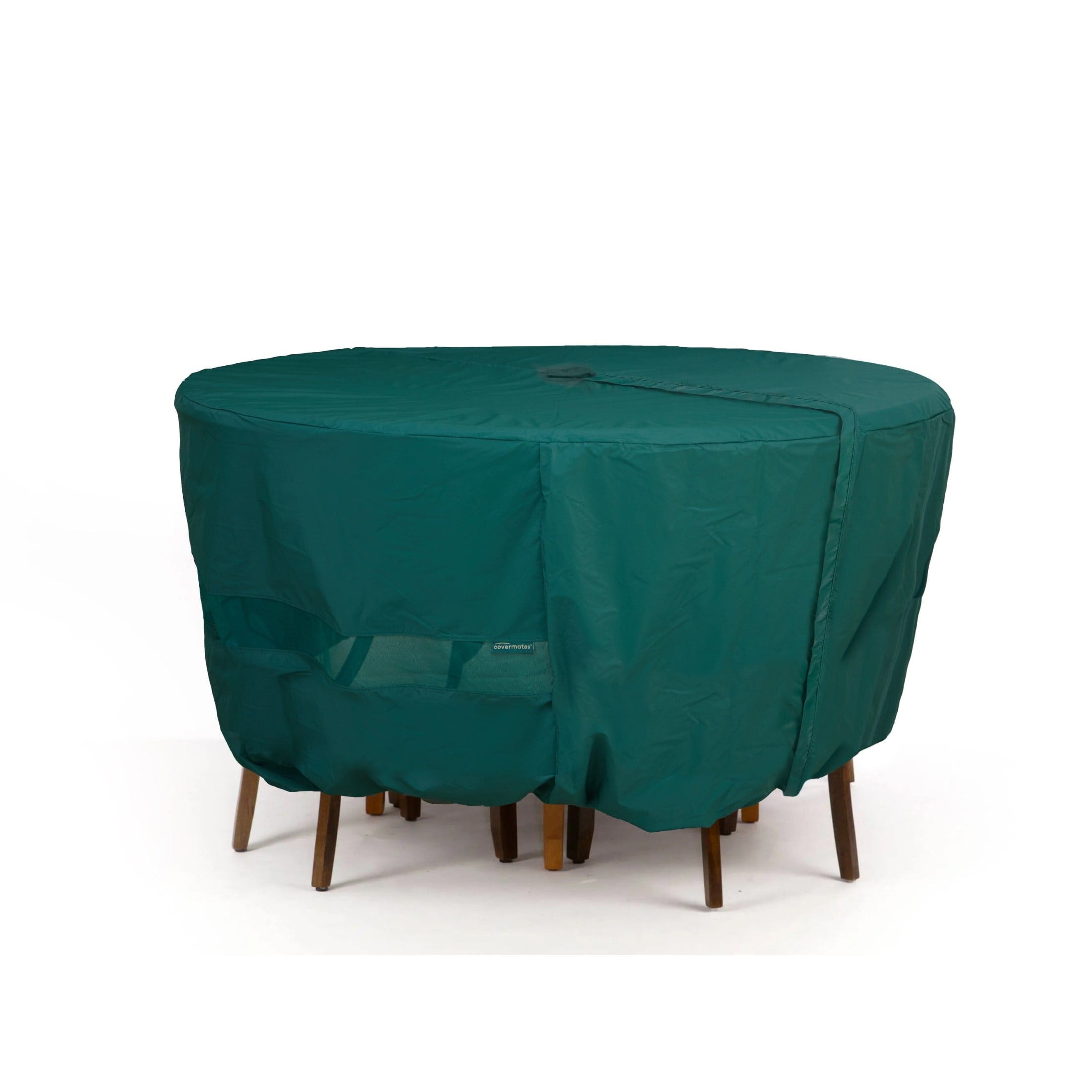 Covermates Outdoor Dining Set Cover - 86"DIA x 25"H, Durable Vinyl ...