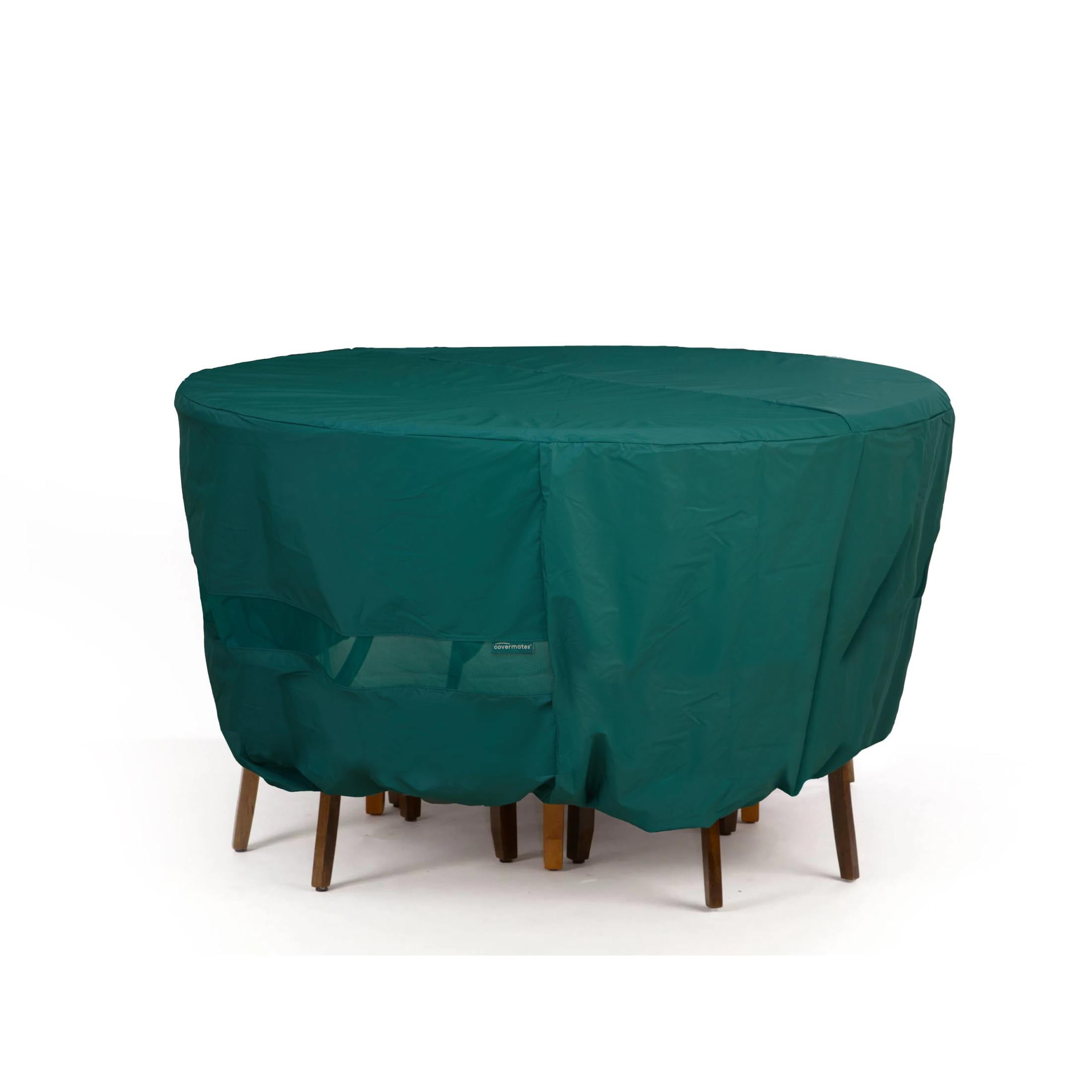 Covermates Outdoor Dining Set Cover - 72"DIA x 30"H, Durable Vinyl ...