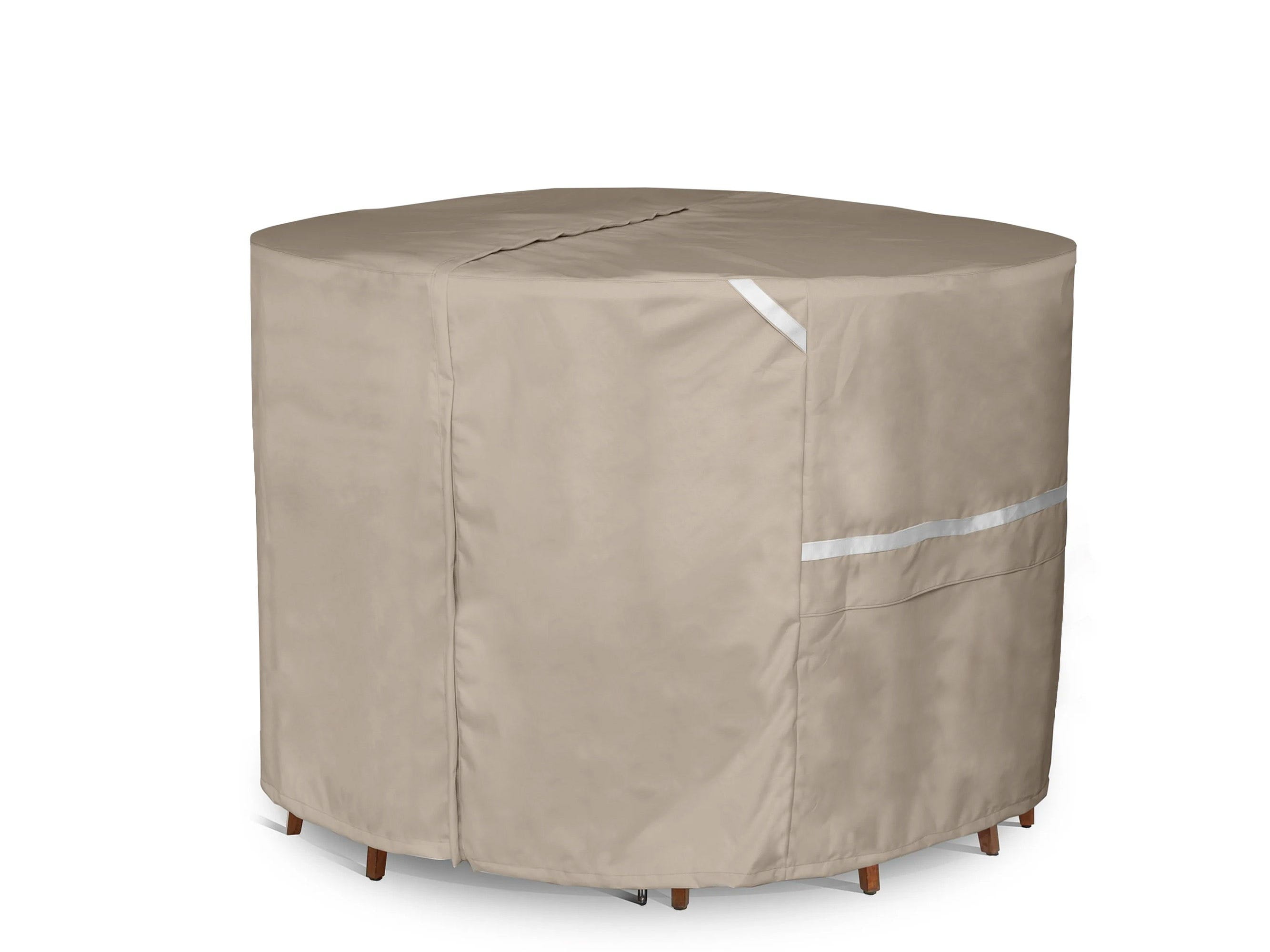 Covermates Round Dining Table/Chair Set Cover - Premium Polyester ...