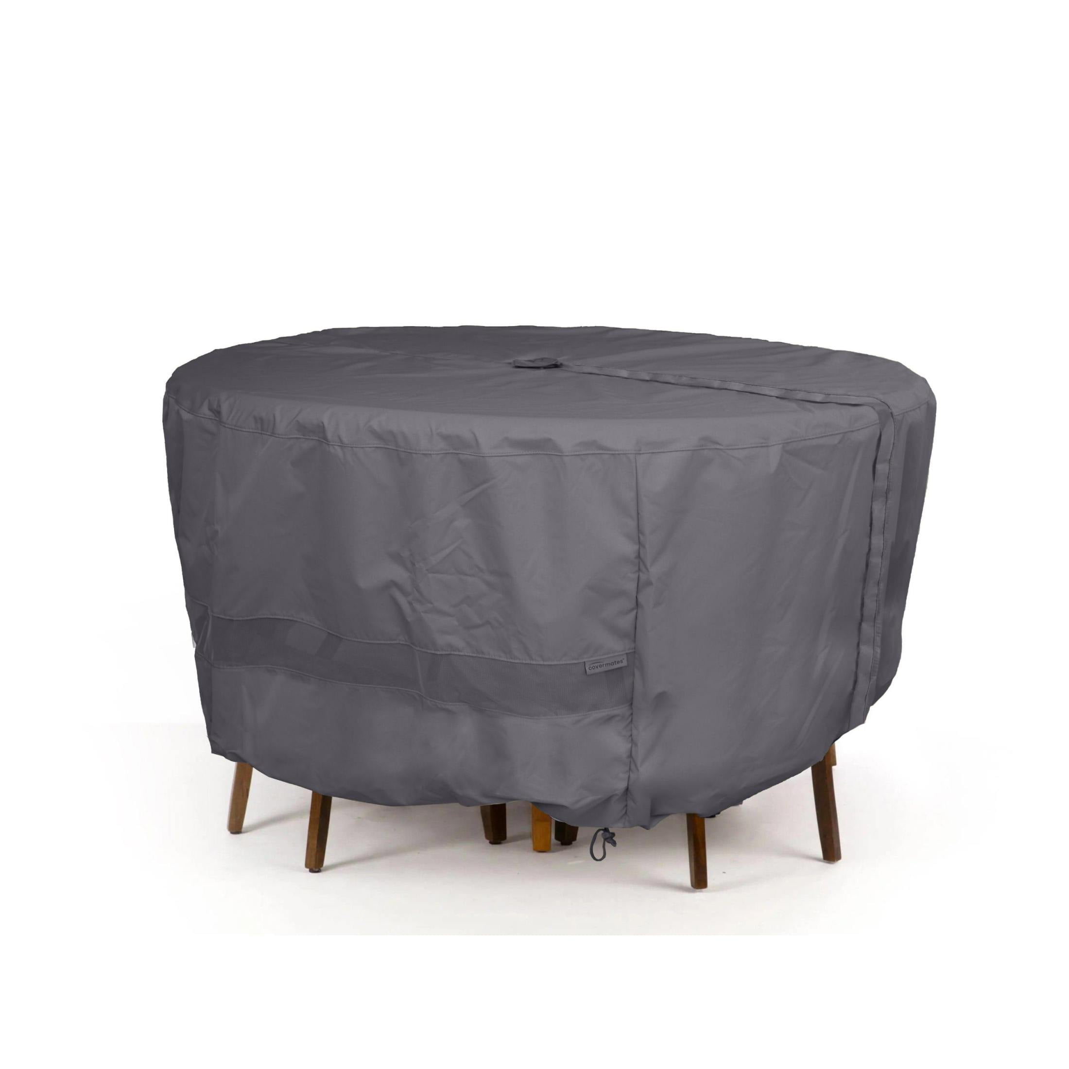 Covermates Outdoor Dining Set Cover - 120"DIA x 30"H, 300D Polyester ...
