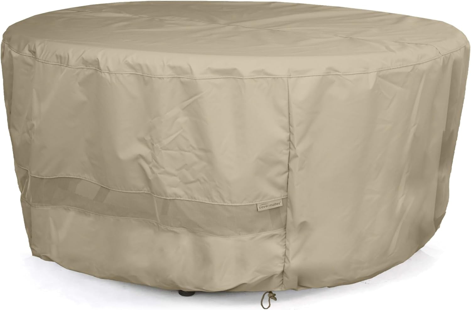 Covermates Round Dining Table Cover - Water-Resistant Polyester, Mesh ...