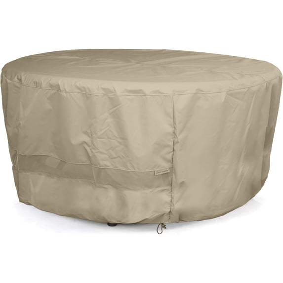 Covermates Round Dining Table Cover - Water-Resistant Polyester, Mesh ...