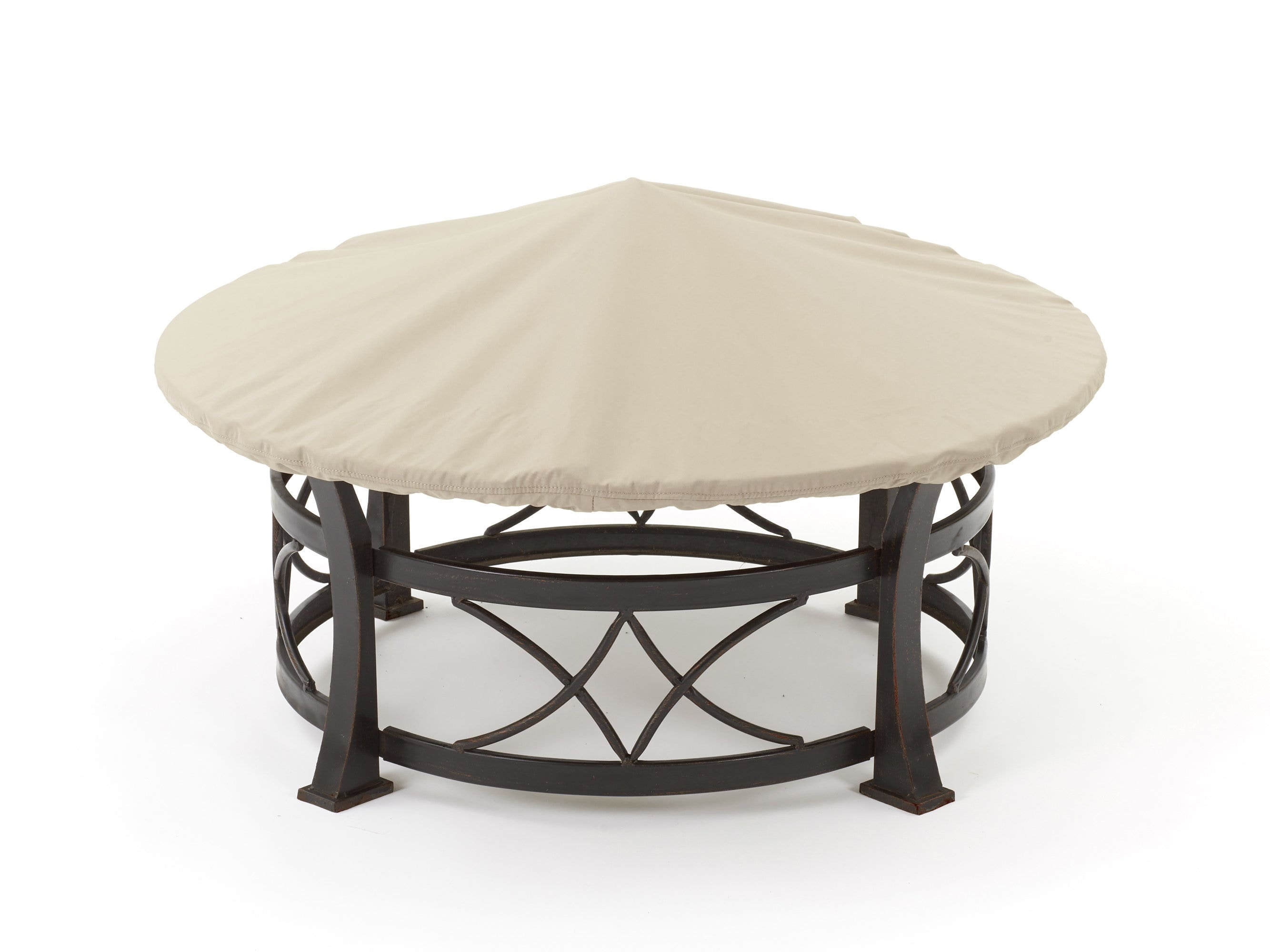 Covermates Round Firepit Top Cover – Water-Resistant Polyester ...