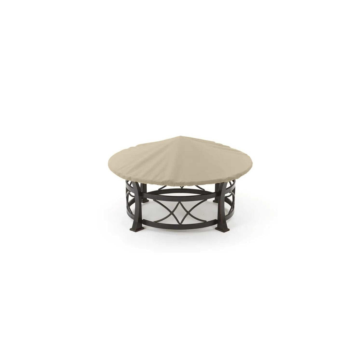 Covermates Round Fire Pit Top Cover - 42"-48" Diameter, 300D Polyester ...